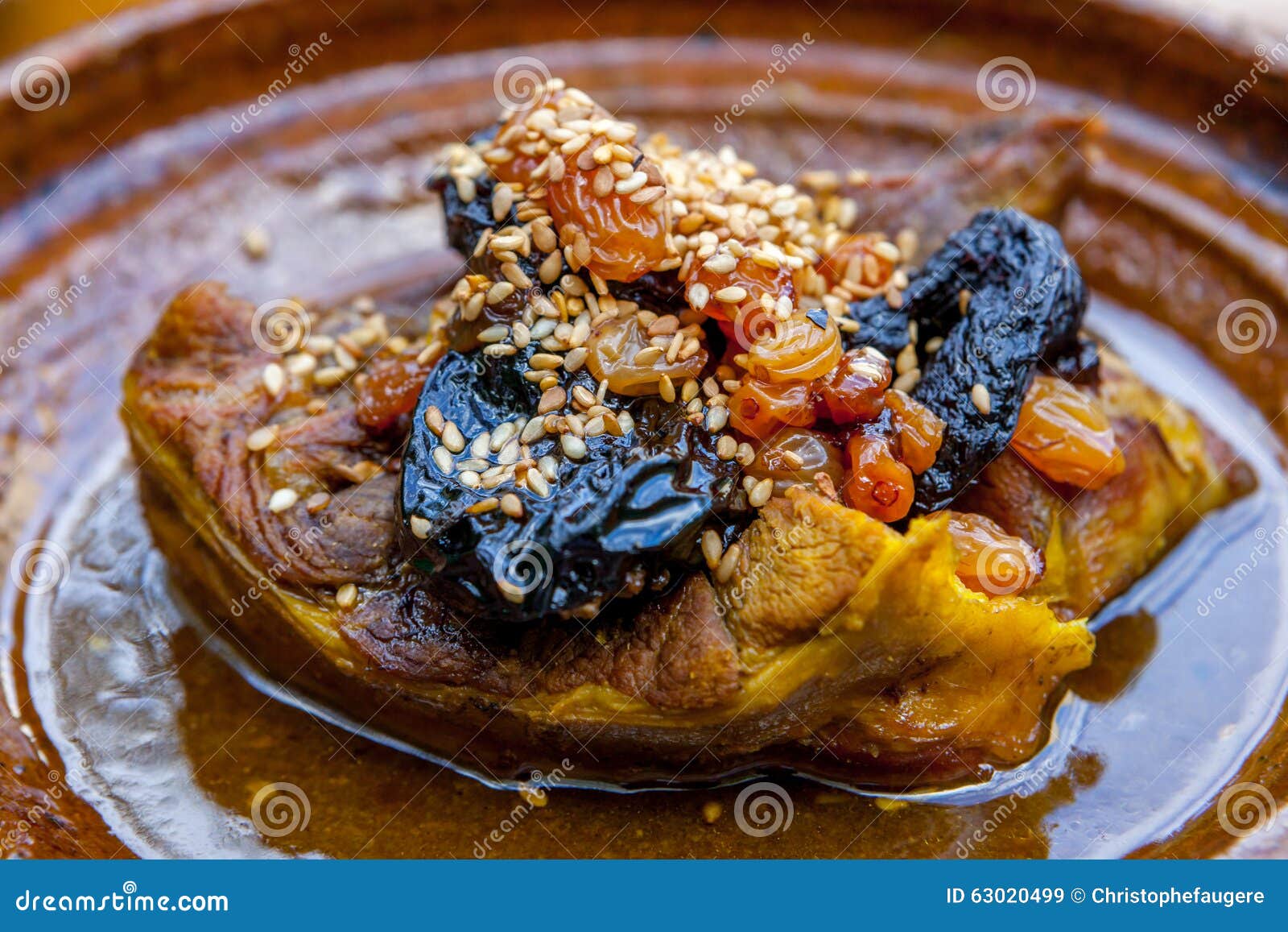 Tajine Moroccan Typical Dish Stock Image - Image of christophe ...