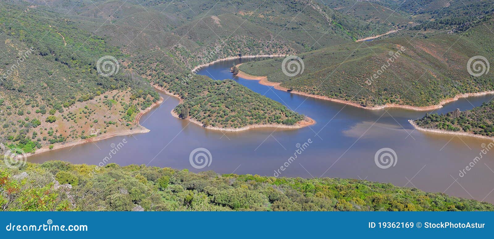 Tajo river. stock image. Image of parks, drought, national - 19362169