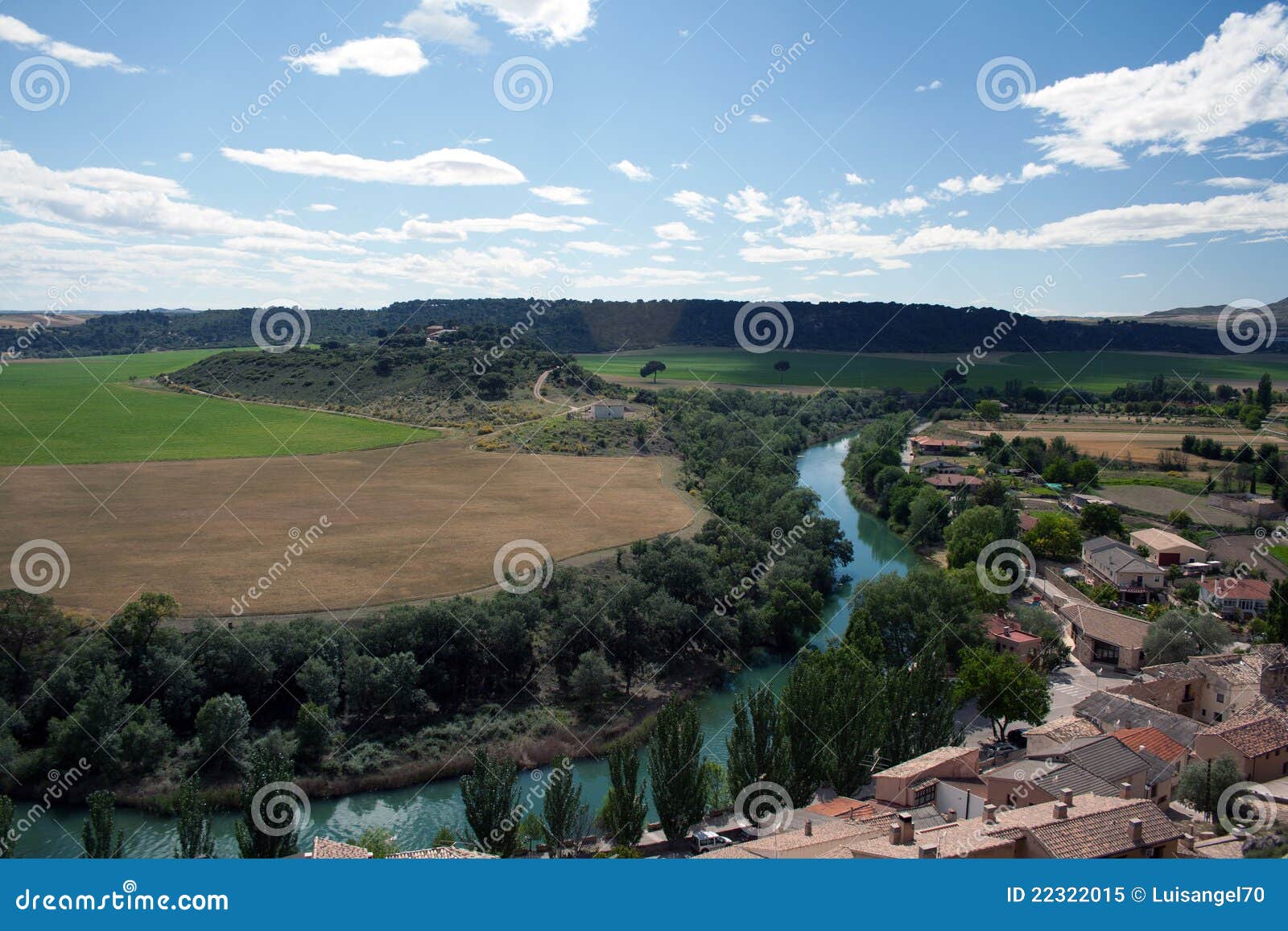 Tajo river stock image. Image of camps, blue, river, season - 22322015