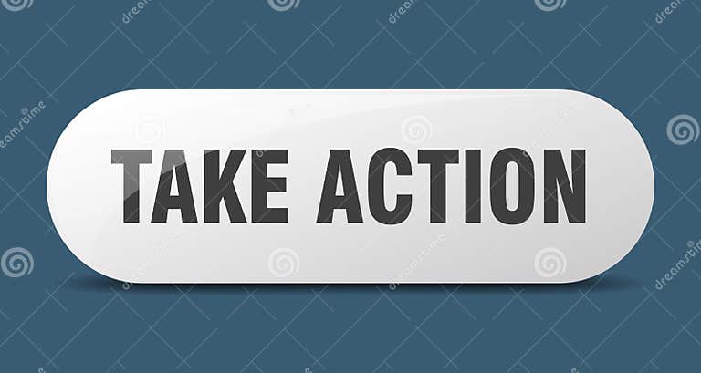 Take Action Button. Take Action Sign. Key. Push Button Stock Vector ...