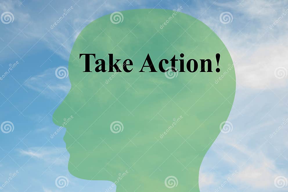 Take Action concept stock illustration. Illustration of activity - 80115420