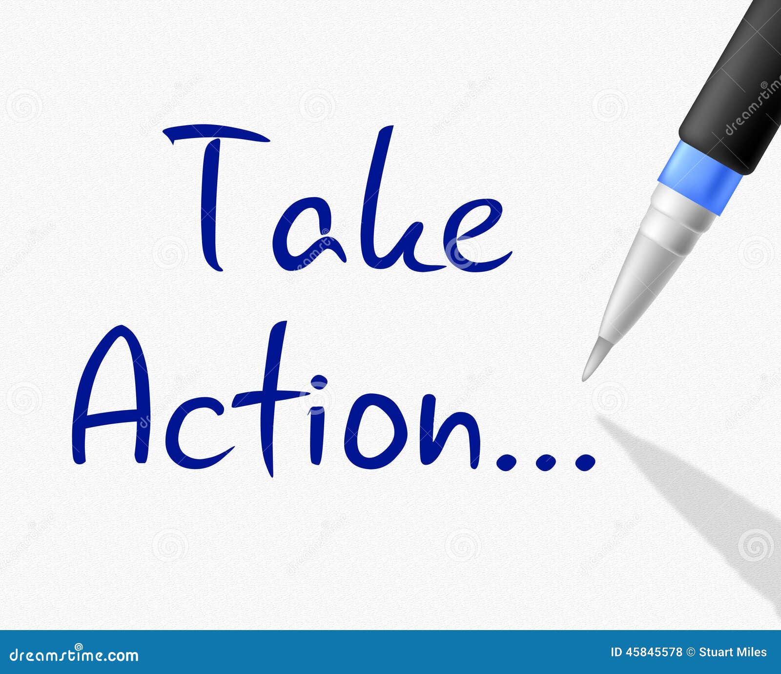 Take Action Indicates at this Time and Activism Stock Illustration ...