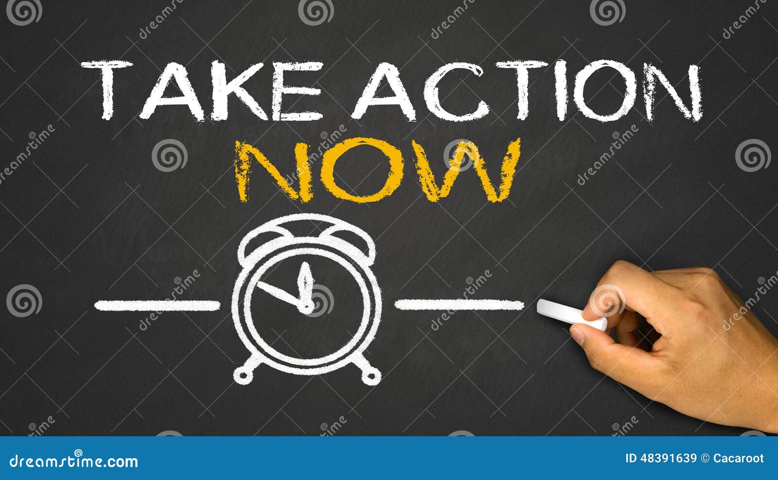 Take Action Now Stock Illustration - Image: 48391639