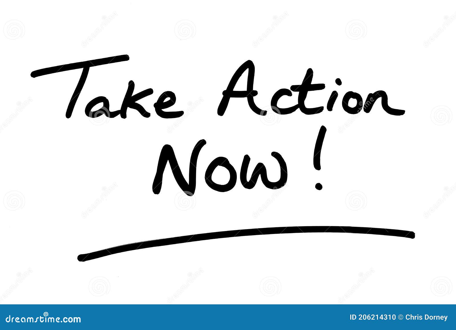 Take Action Now stock illustration. Illustration of danger - 206214310