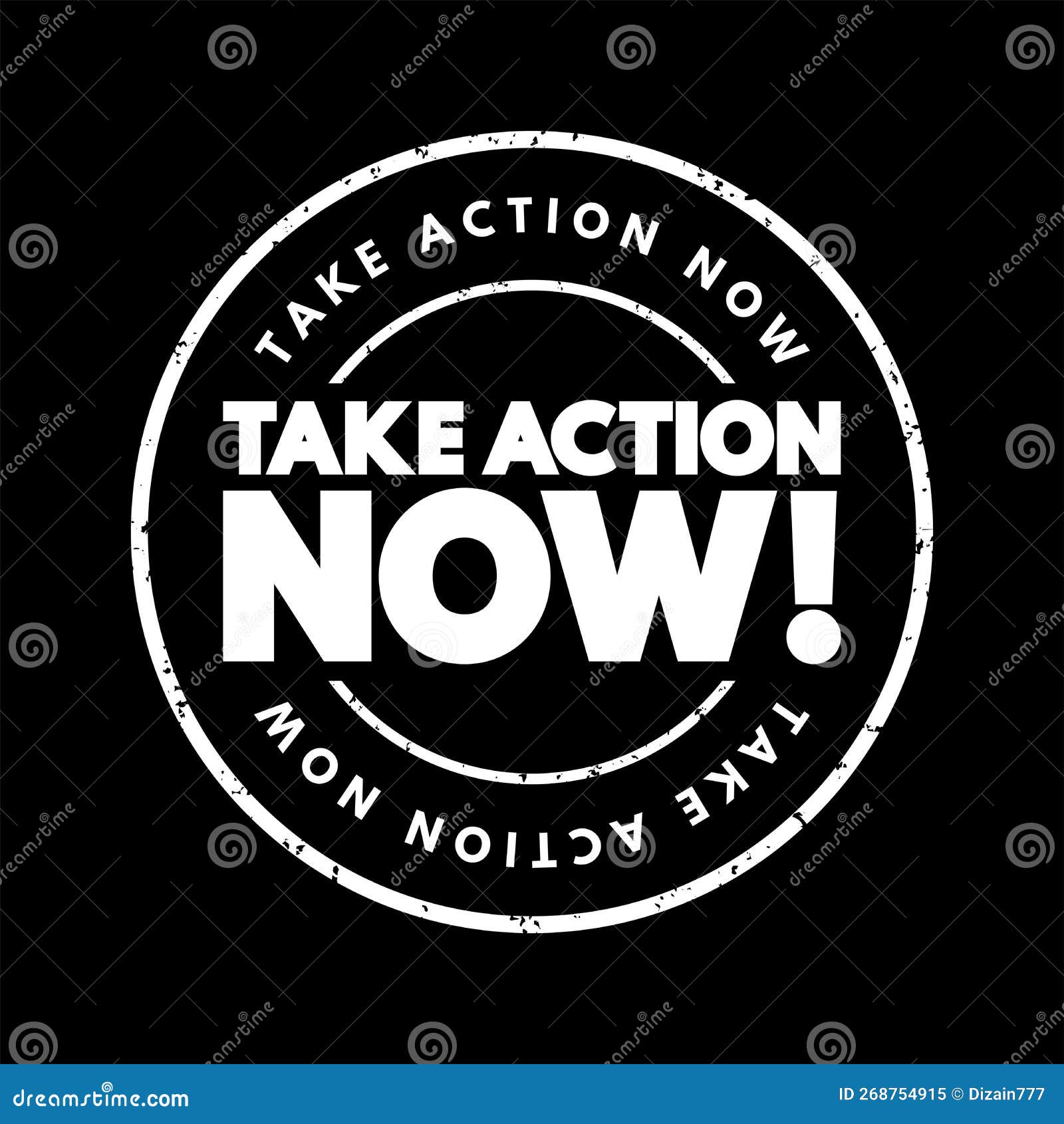 Take Action Now Text Stamp, Concept Background Stock Illustration ...