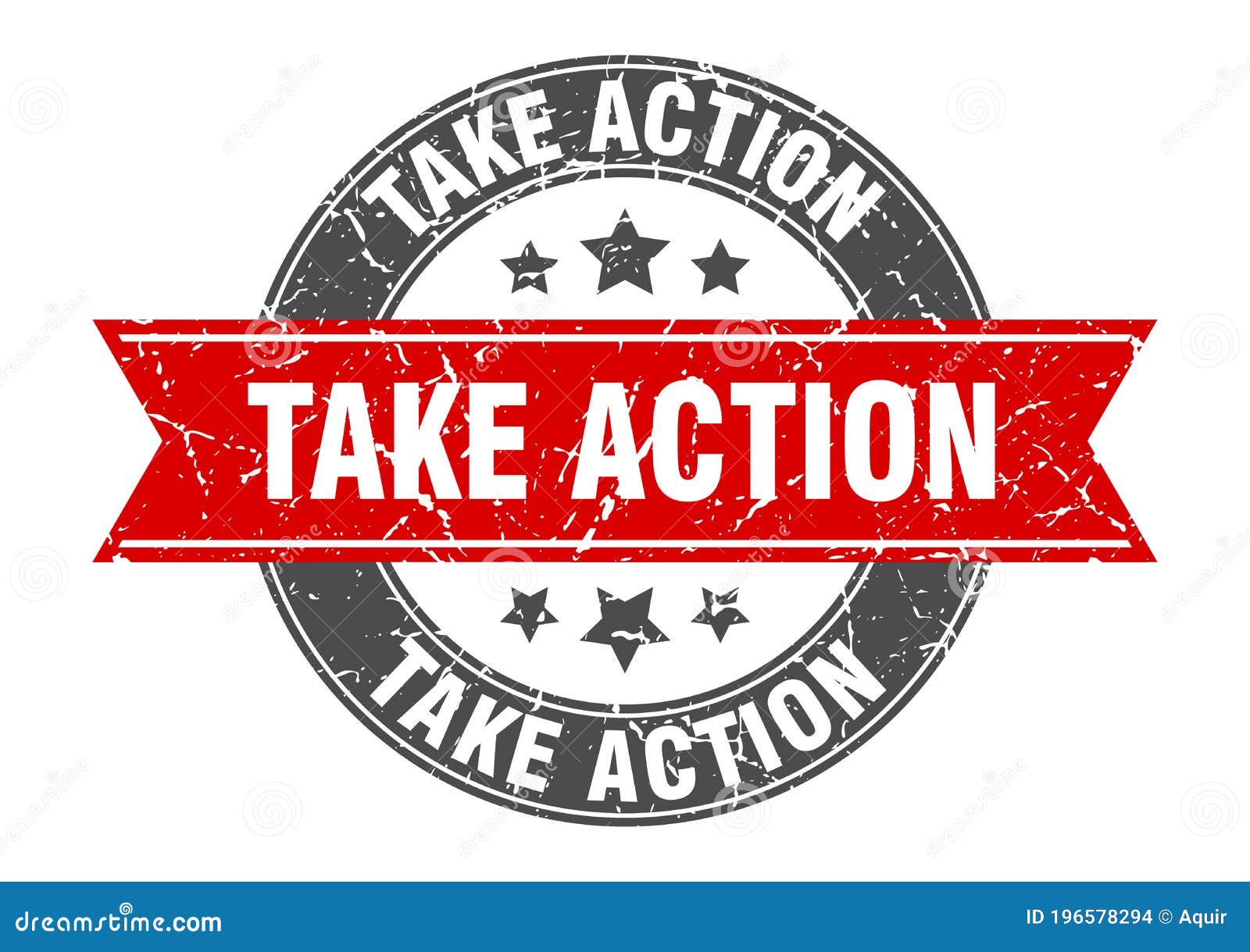 Take action stamp stock vector. Illustration of template - 196578294