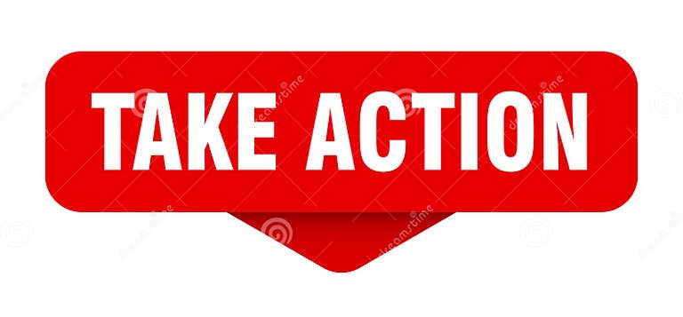 Take Action Sticker. Take Action Sign on Transparent Background Stock ...