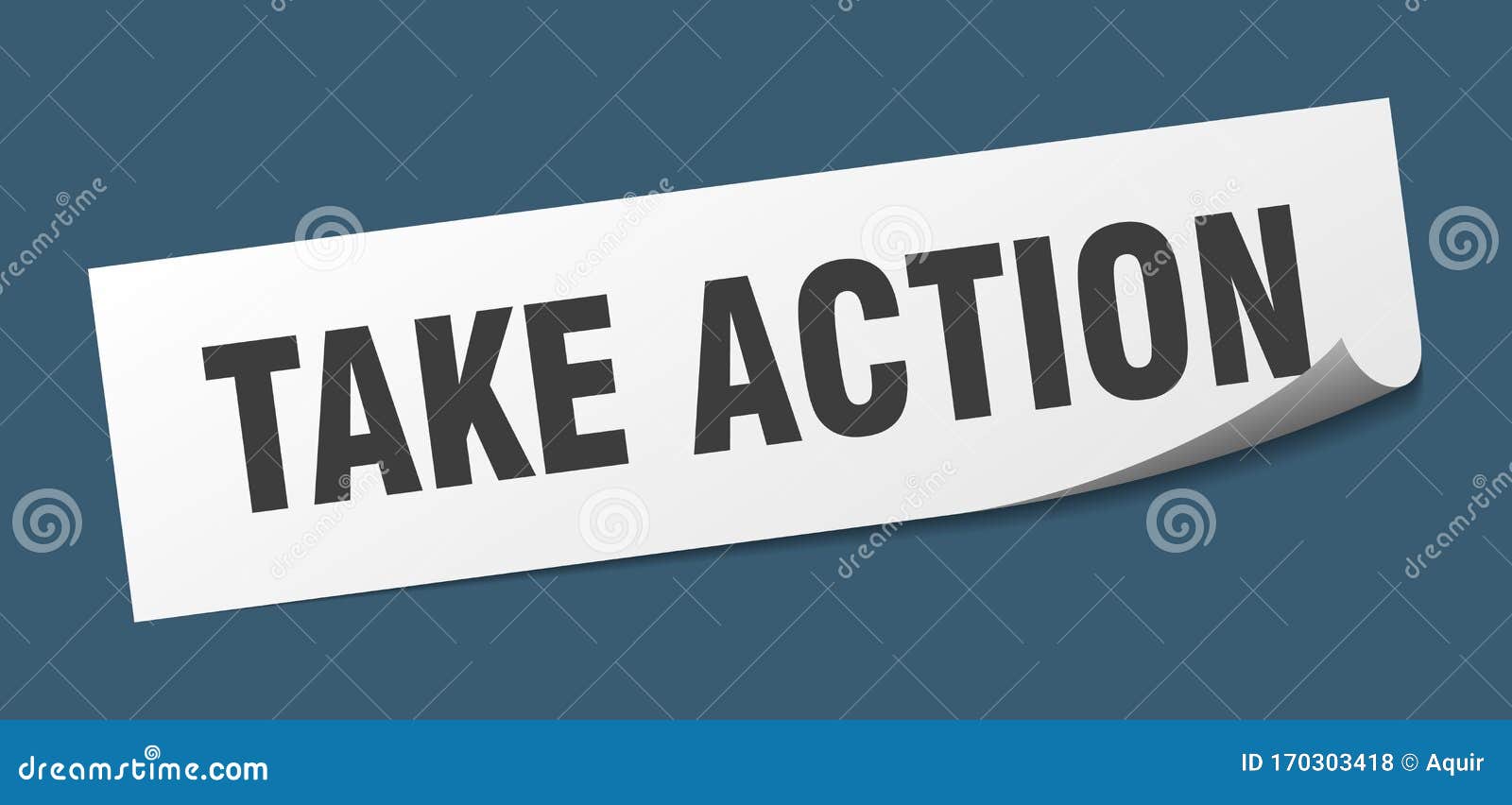 Take Action Sticker. Take Action Square Sign Stock Vector ...