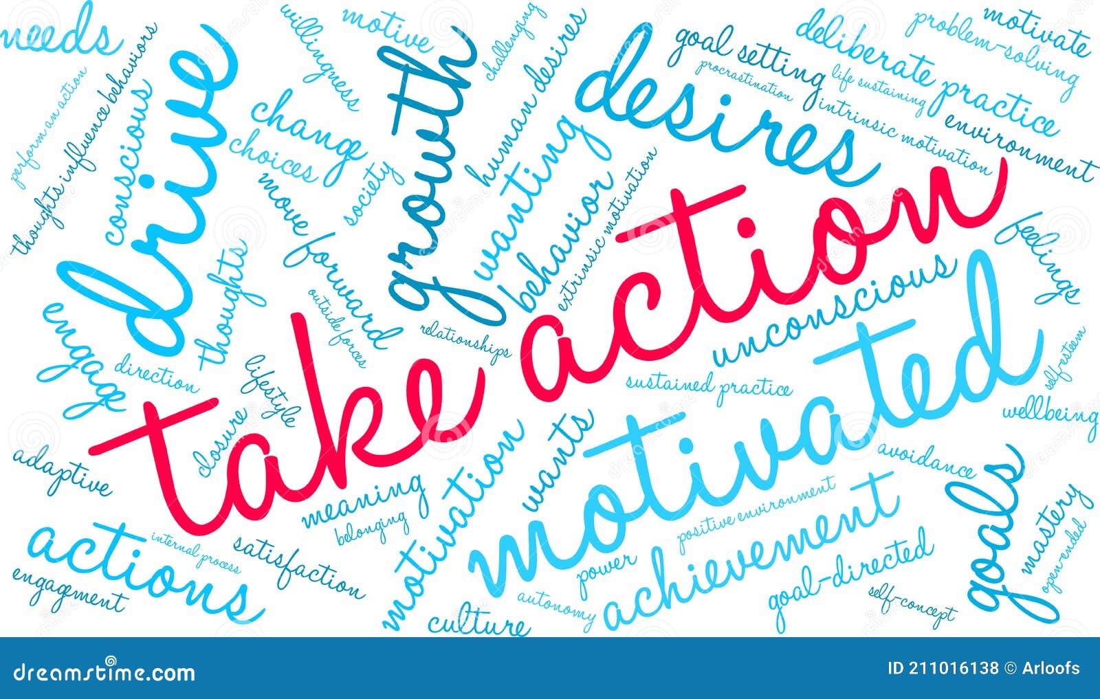 Take Action Word Cloud stock vector. Illustration of extrinsic - 211016138