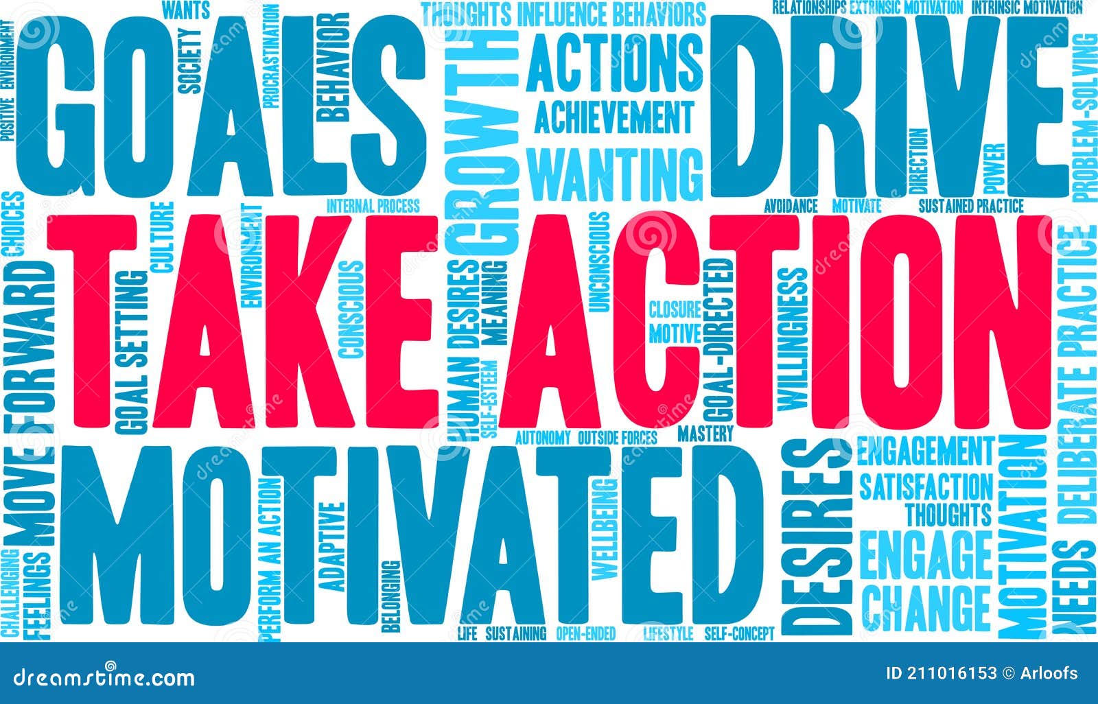 Take Action Word Cloud stock vector. Illustration of intrinsic - 211016153