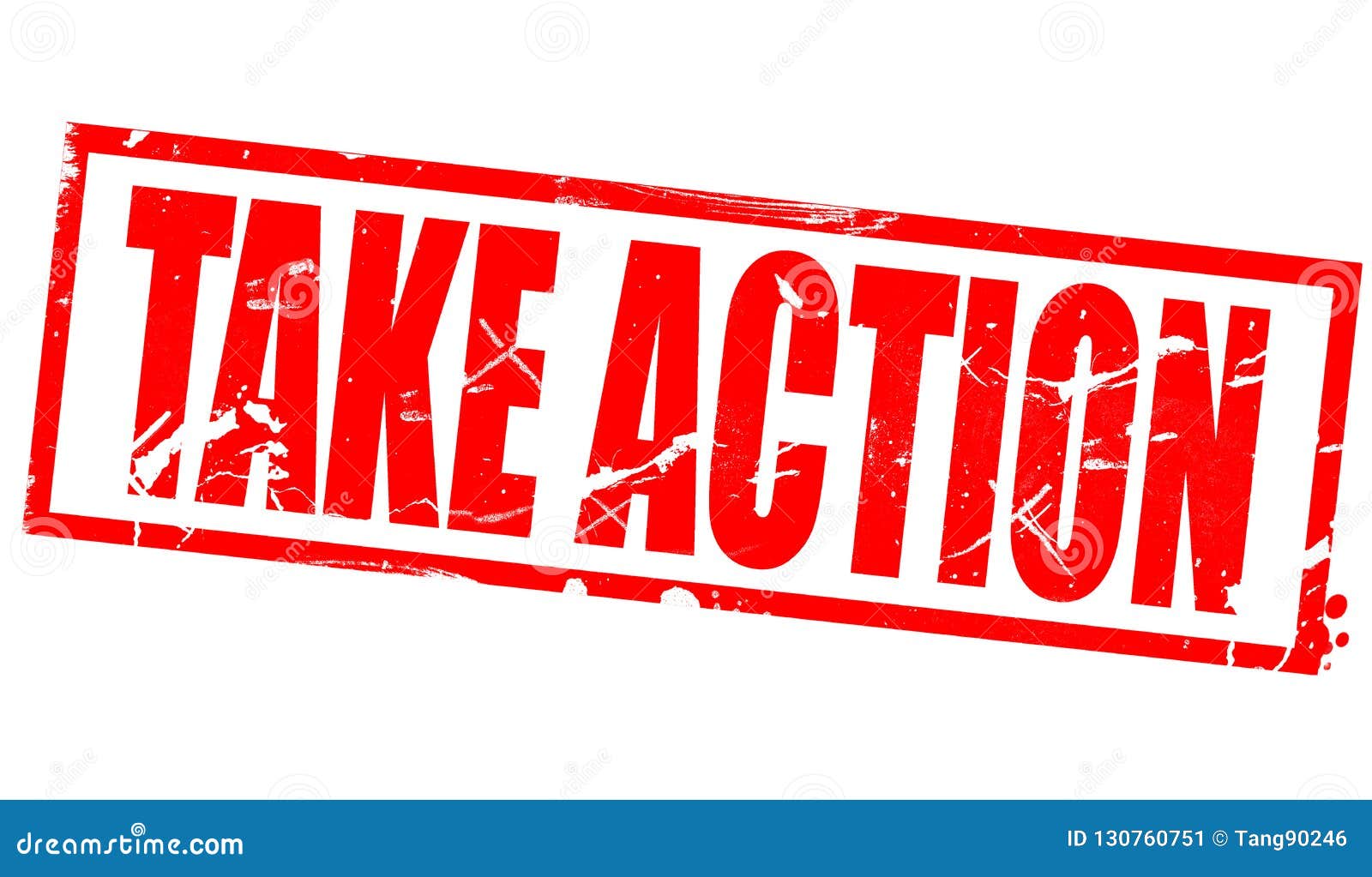 Take action in red frame stock illustration. Illustration of dirty ...