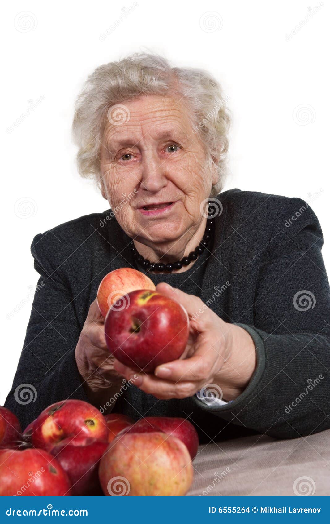 Take an apple! stock photo. Image of hand, white, fruit - 6555264