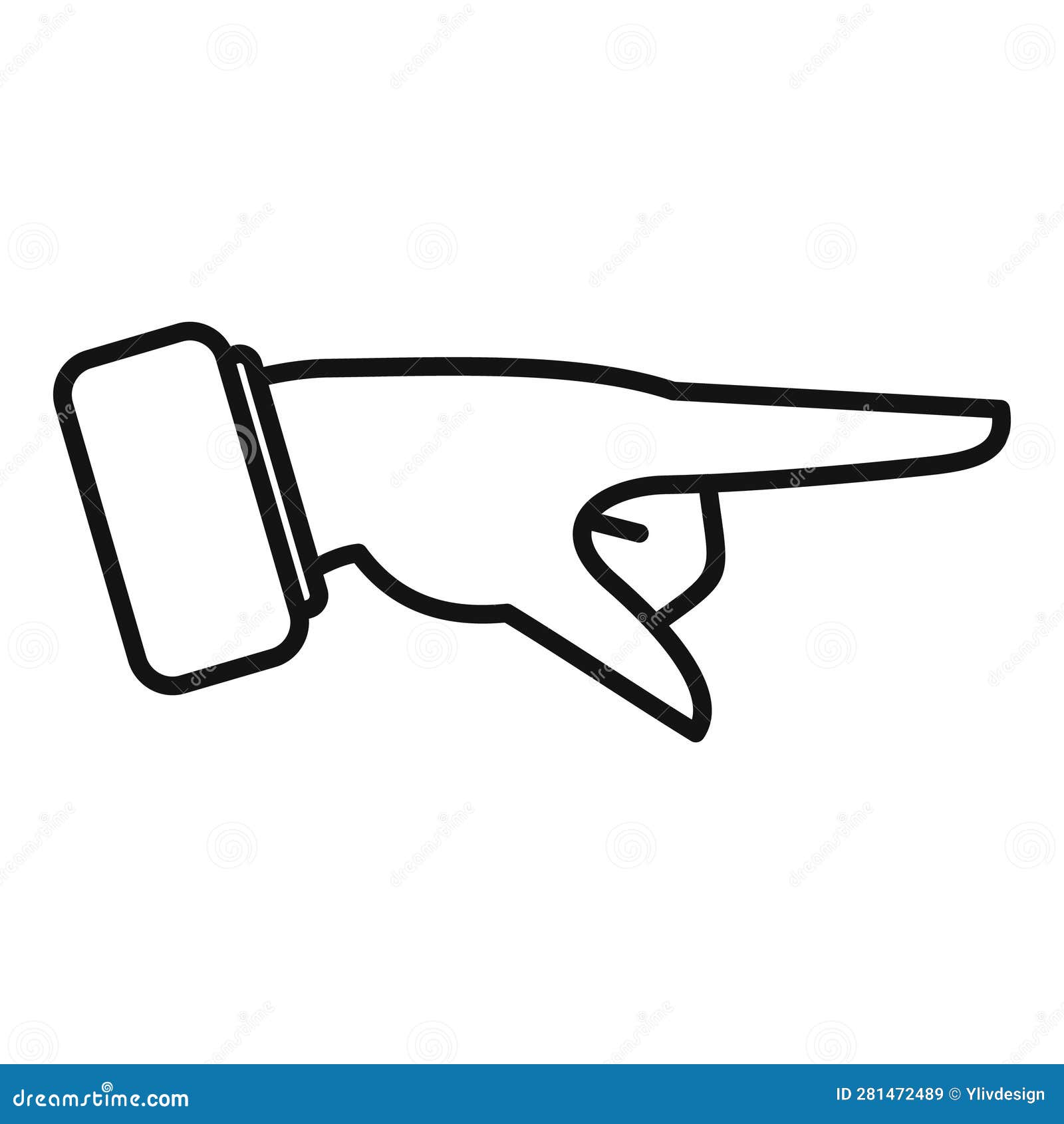 Take Arm Icon Outline Vector. Pose Sign Stock Vector - Illustration of ...