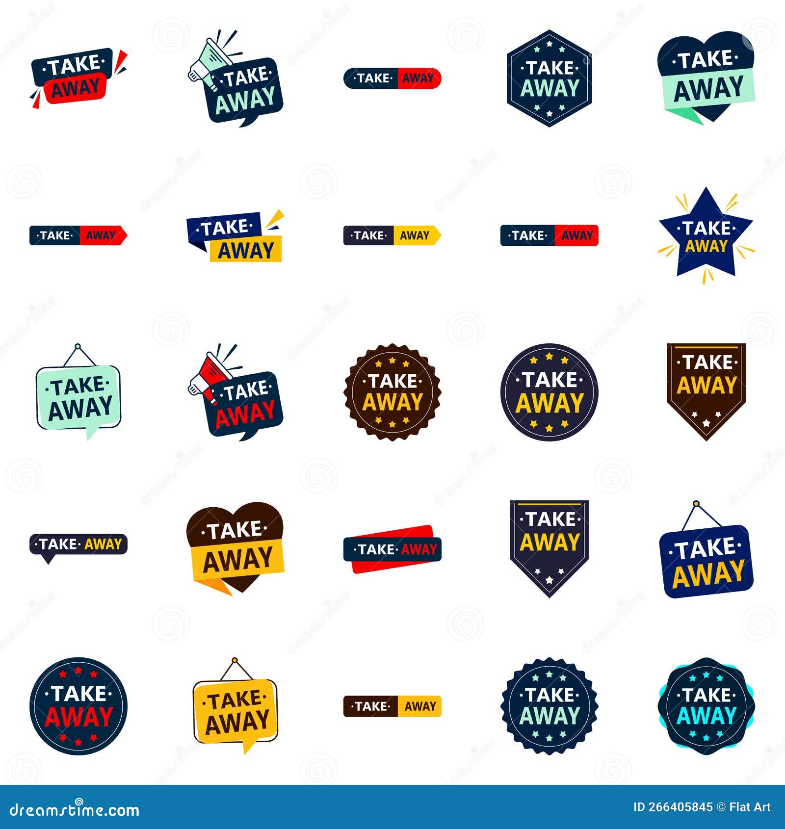 Take Away Bundle 25 Eye Catching Vector Designs for Food Outlets and ...