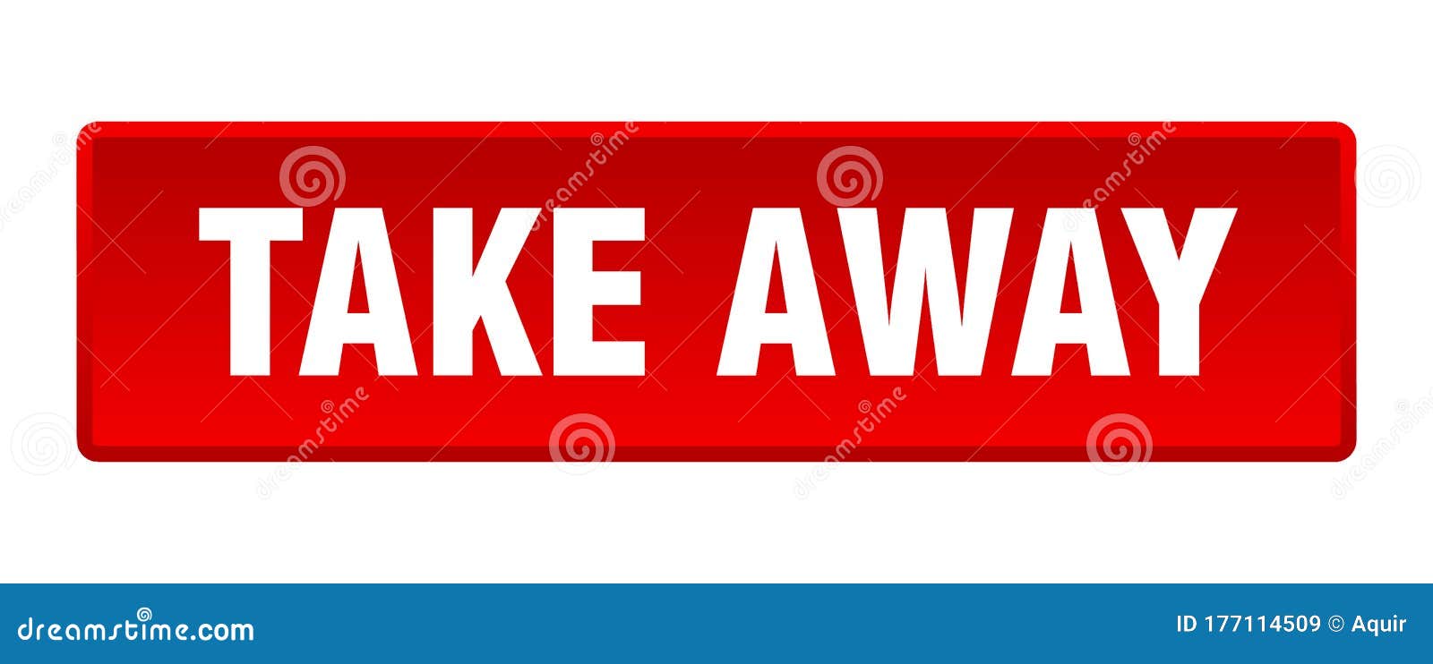 Take Away Button. Take Away Square Isolated Push Button Stock Vector ...