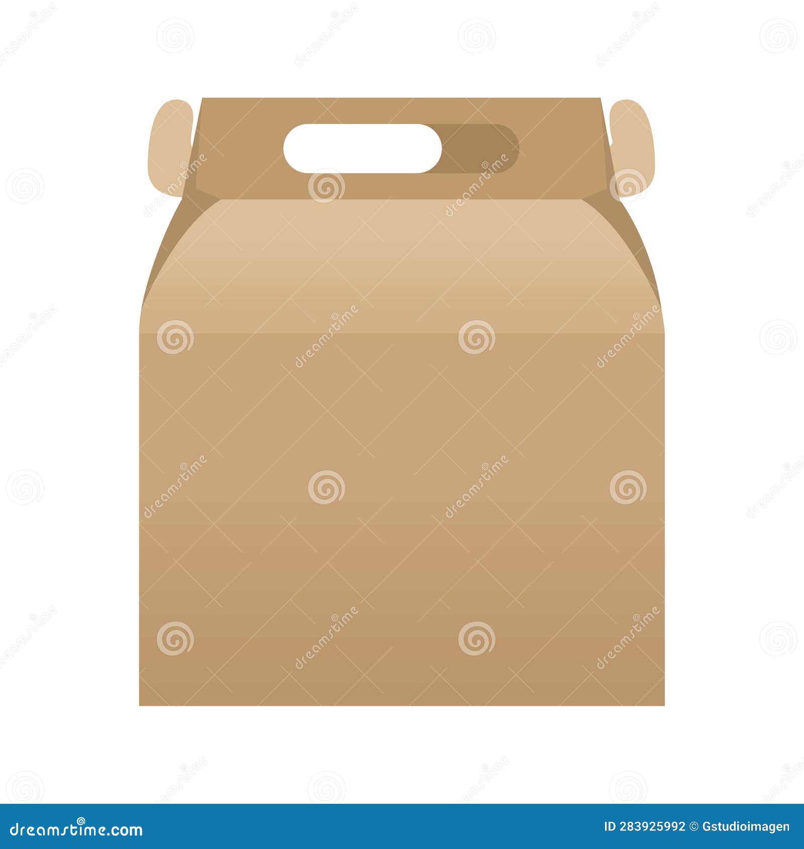 Take Away Carton Box Mockup Stock Vector - Illustration of carton, pack ...