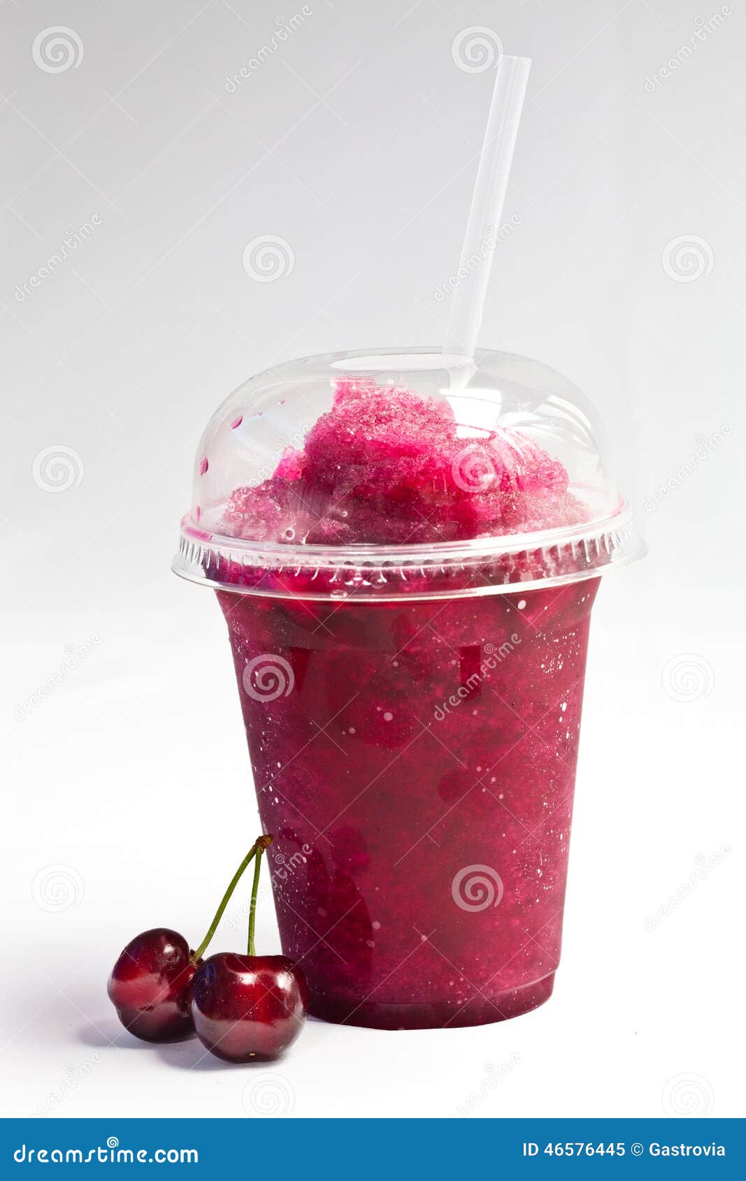 Take Away Cold Iced with Fruit Flavour Stock Image - Image of delicious ...