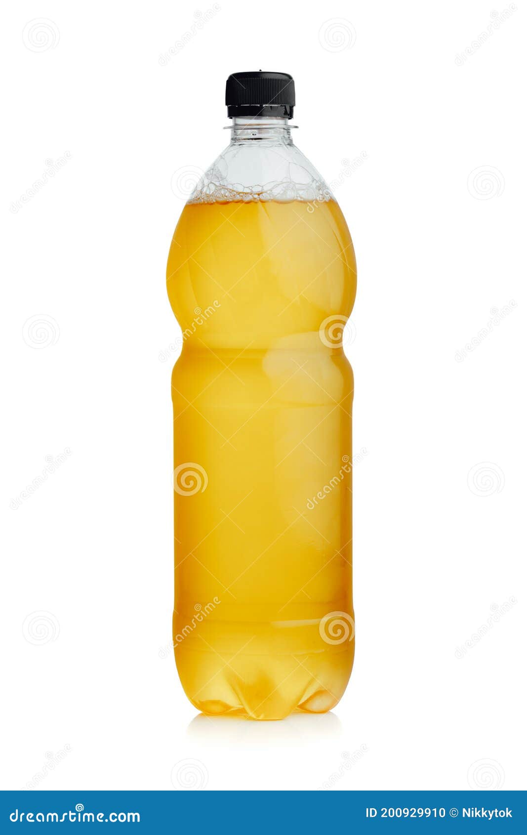 Take-away Draft Beer in a Plastic Bottle, Isolated on White Stock Photo ...