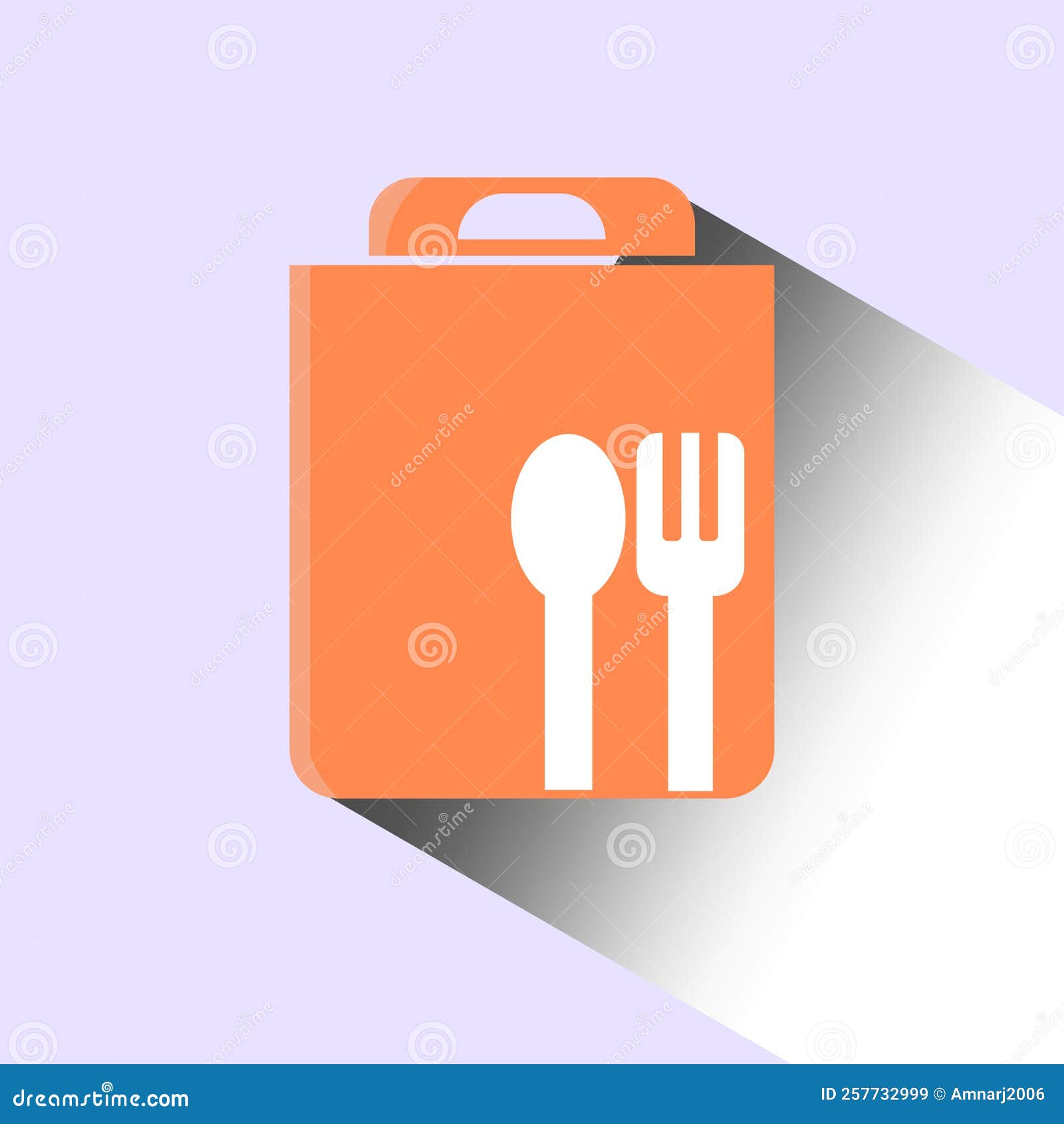 Take Away Food Bag Icon. Simple Element Stock Vector - Illustration of ...