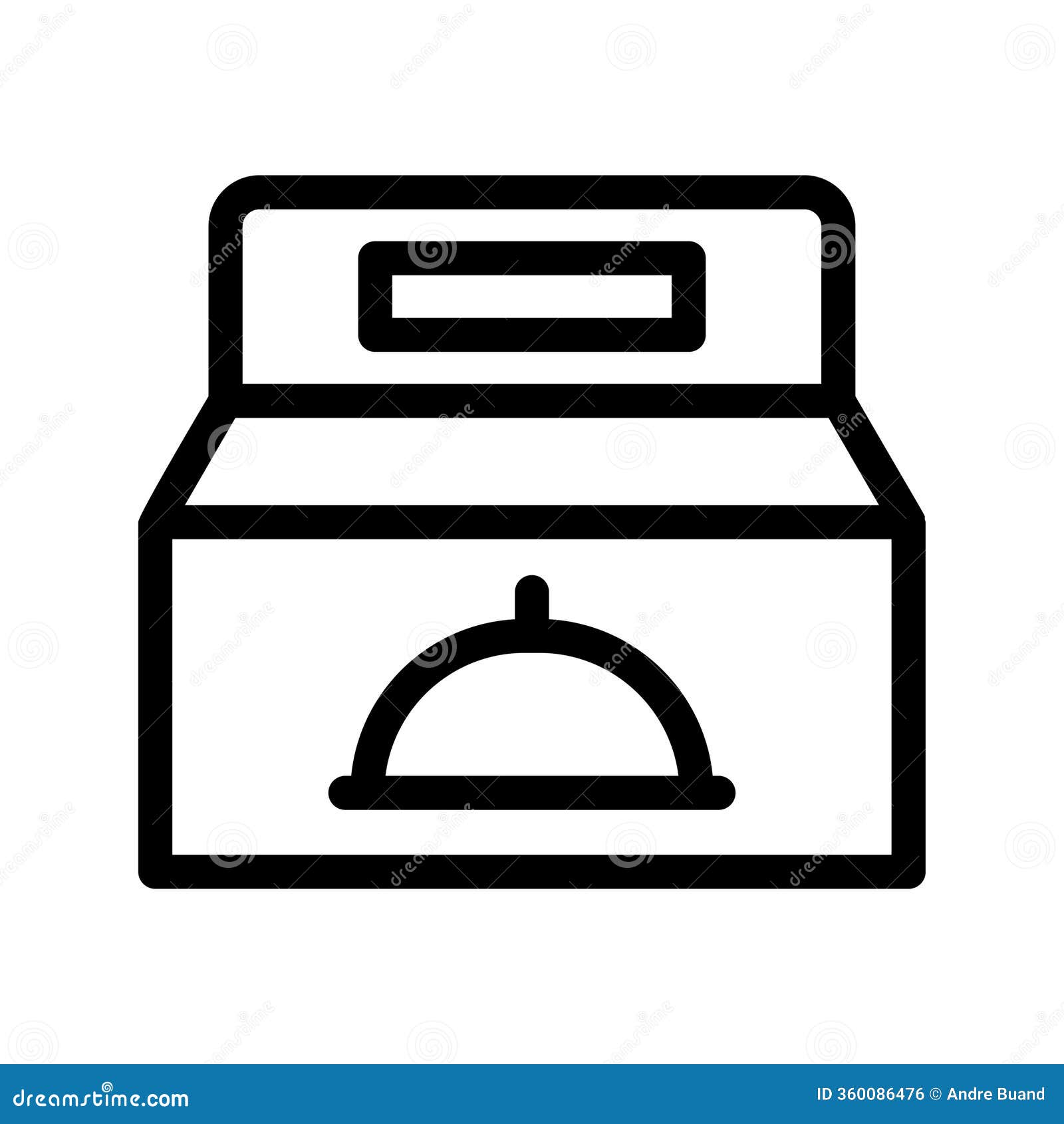 Take Away Line Icon Illustration Vector Graphic Stock Illustration ...