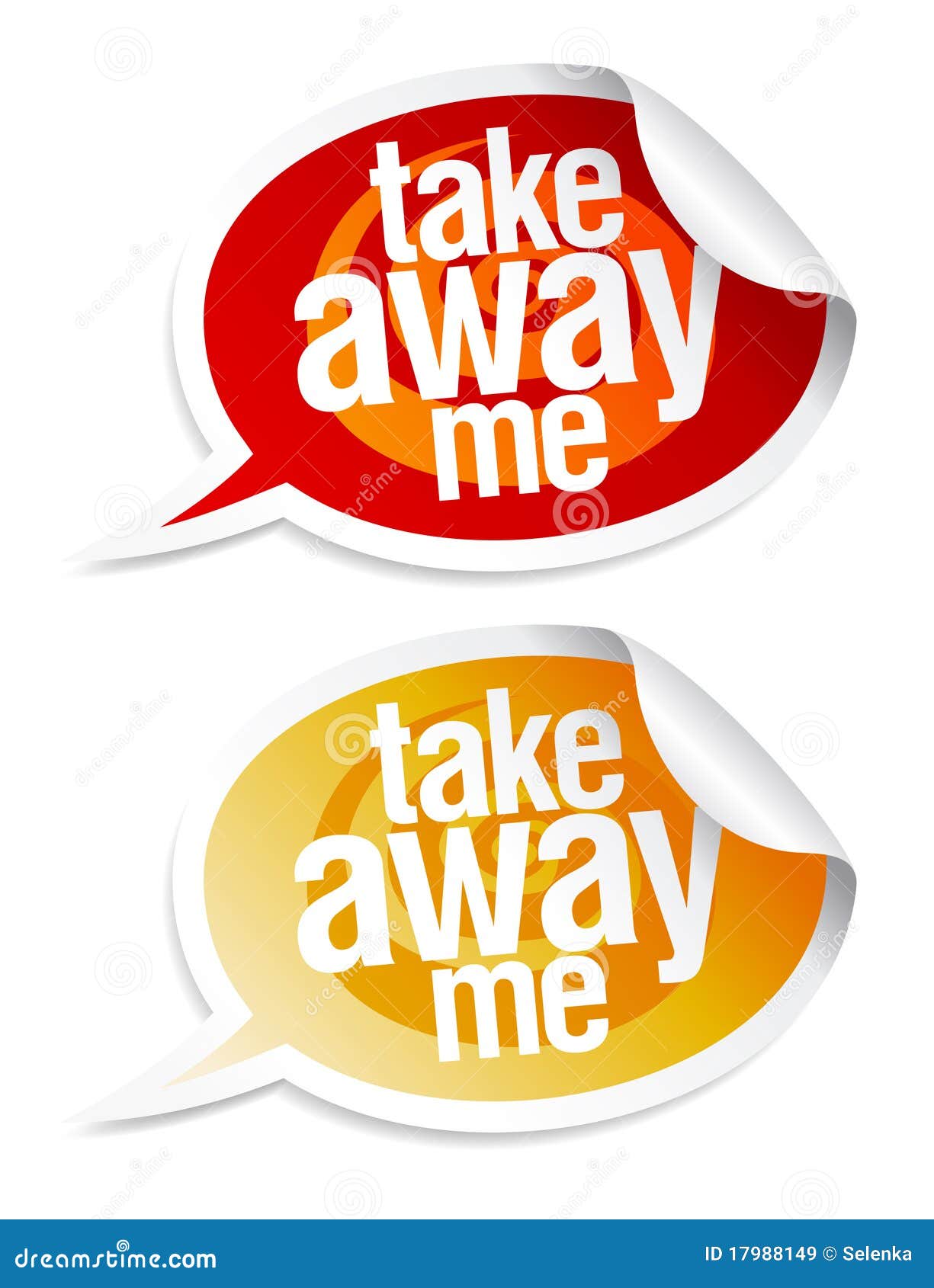 Take away me stickers. stock vector. Illustration of shopping - 17988149