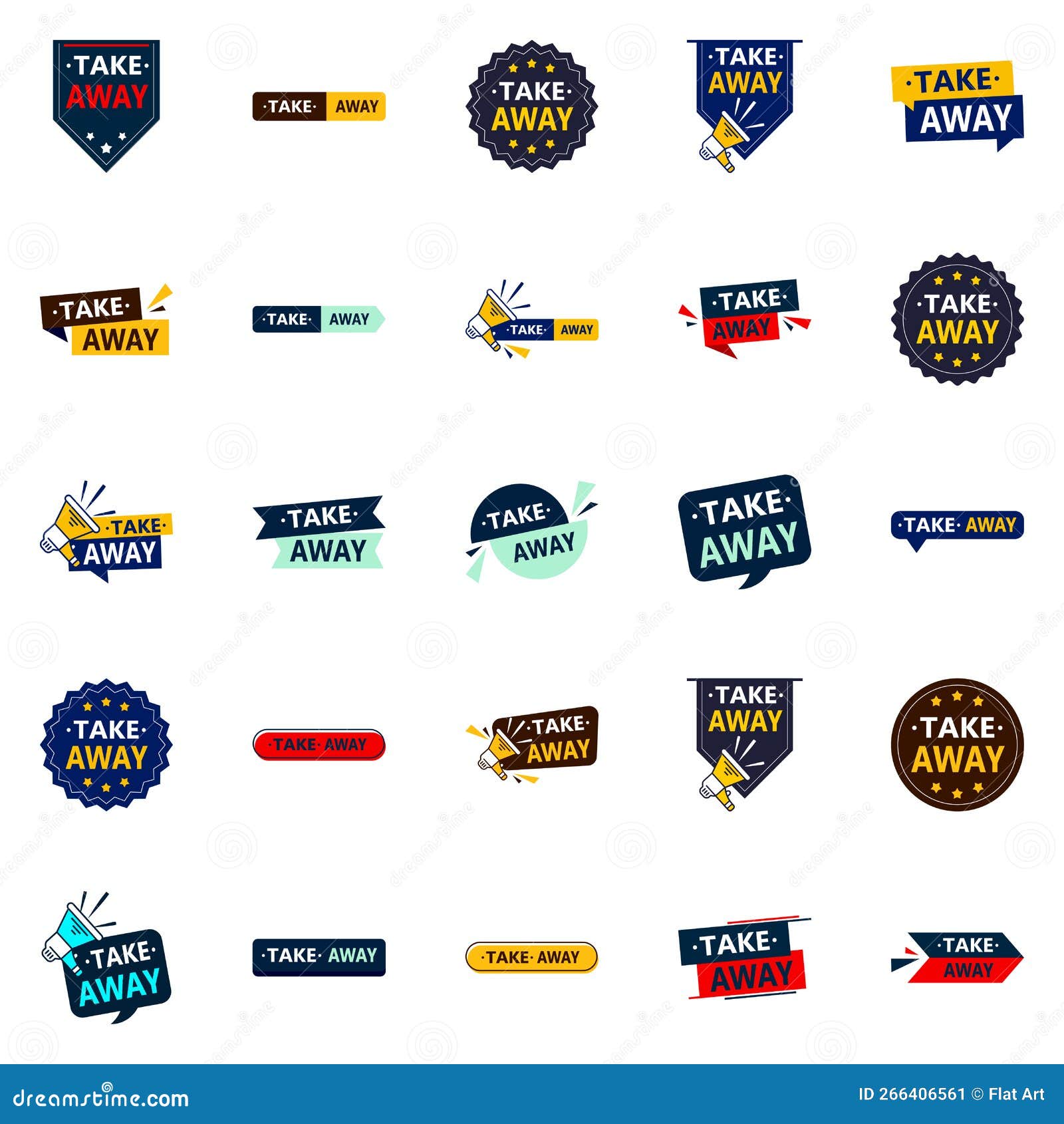 The Take Away Pack 25 Unique Vector Designs for Food Outlets and ...