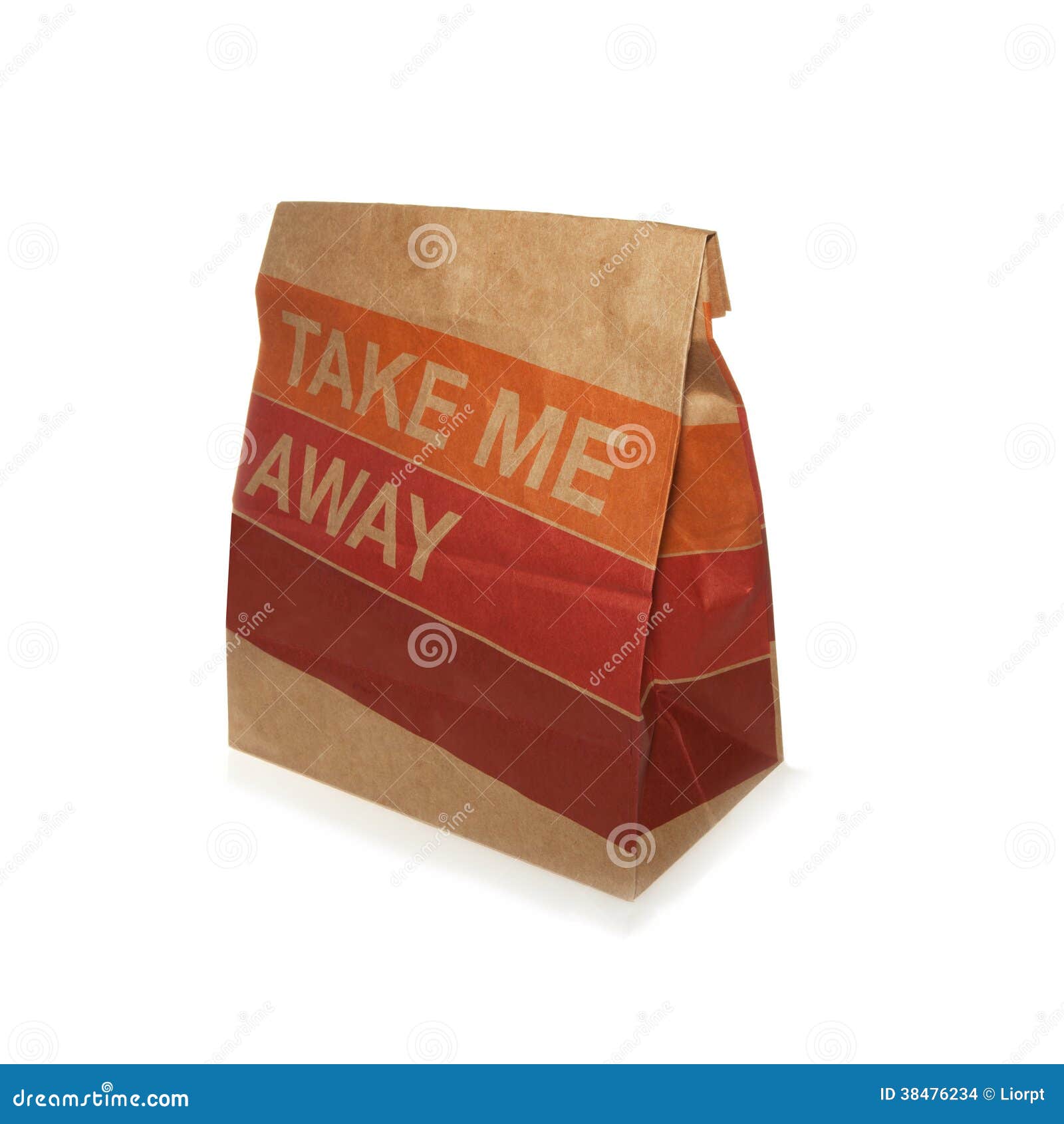Take away paper bag stock photo. Image of package, brown - 38476234