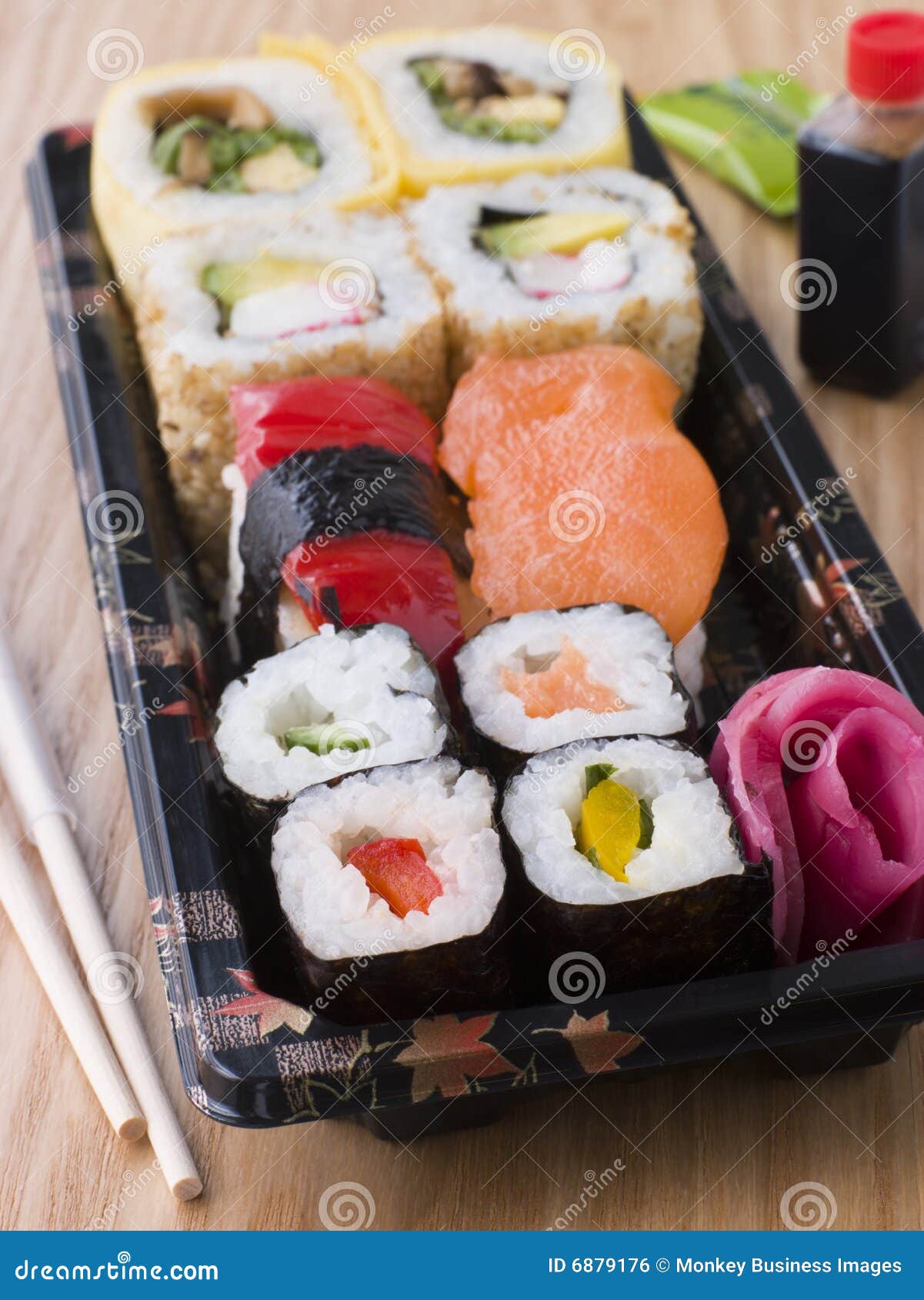 Take Away Sushi Tray stock photo. Image of pickled, lunch - 6879176