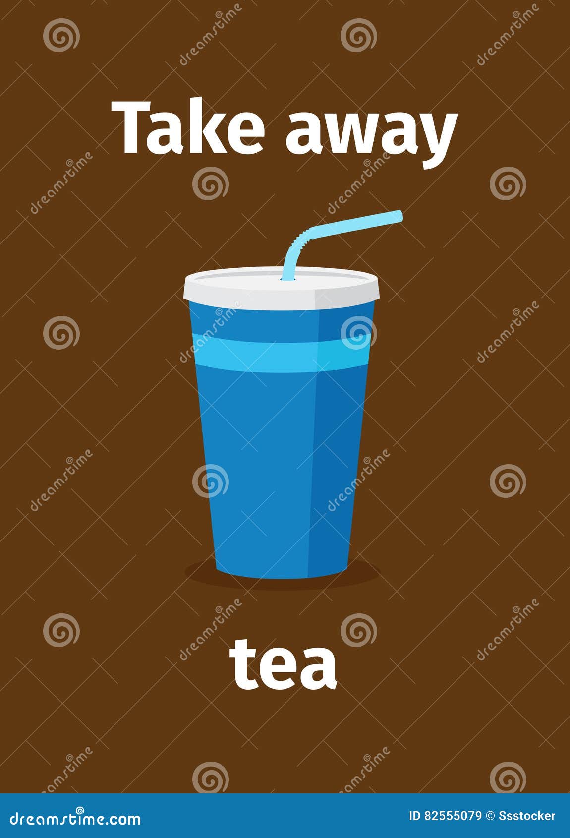 Take Away Tea Poster Design Stock Vector - Illustration of ...