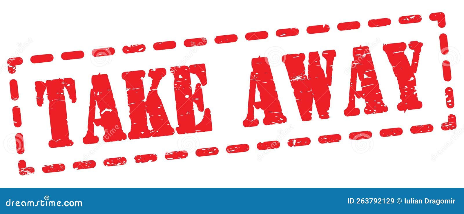 TAKE AWAY Text Written on Red Stamp Sign Stock Illustration ...