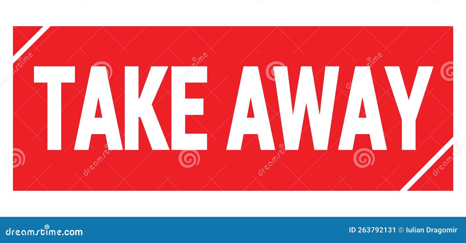 TAKE AWAY Text Written on Red Stamp Sign Stock Illustration ...
