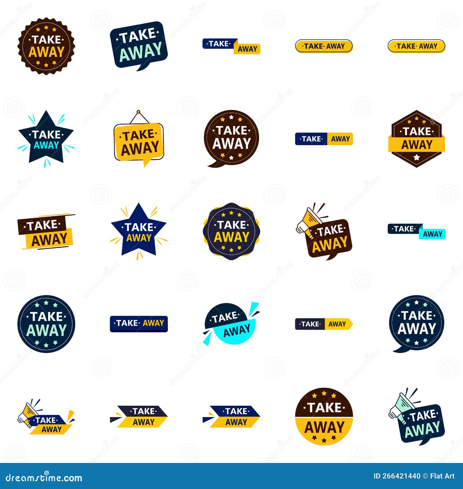 The Take Away Vector Collection 25 Dynamic Designs for Your Next Food ...