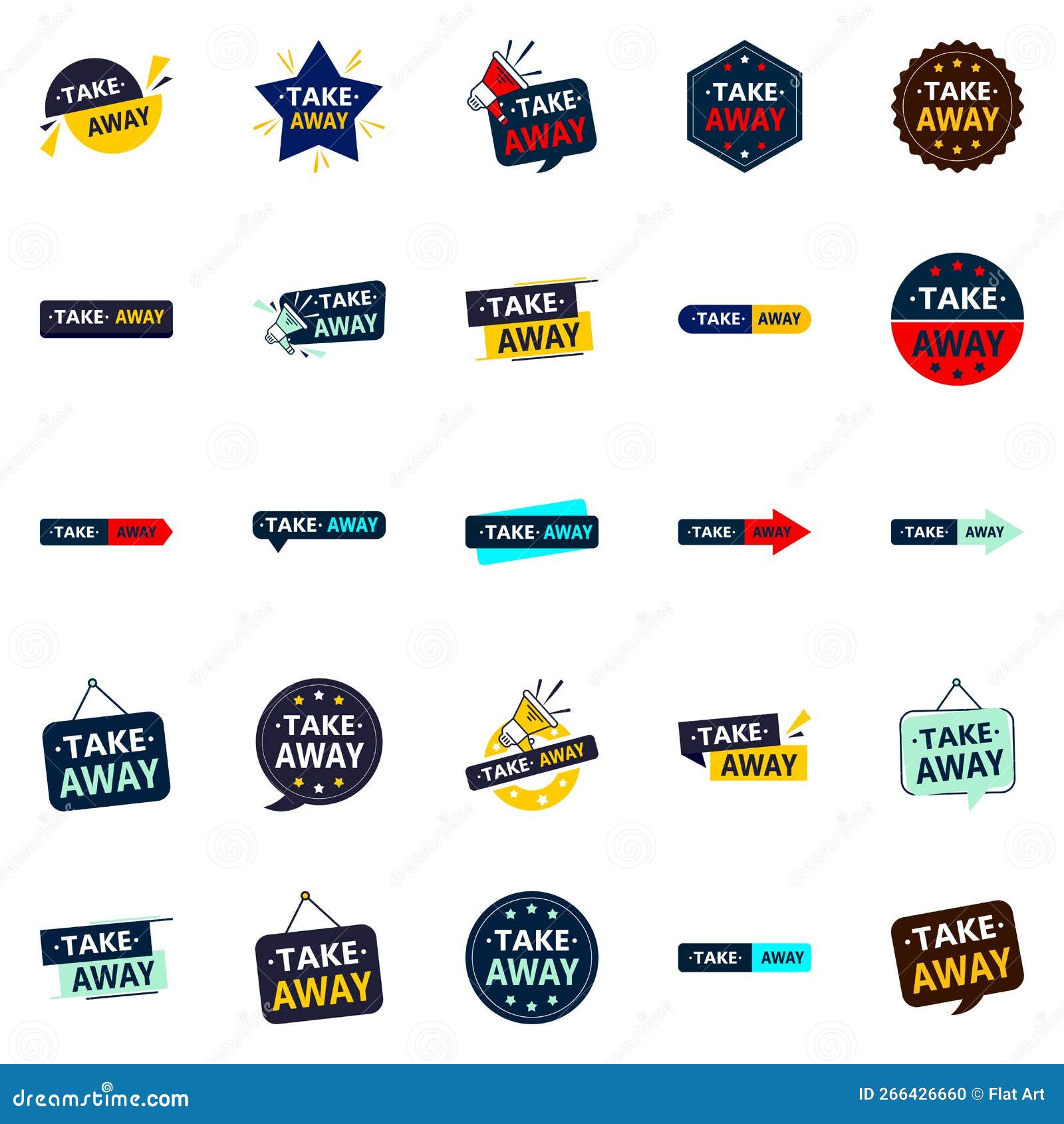 The Take Away Vector Pack 25 Impactful Designs for Food Outlets and ...