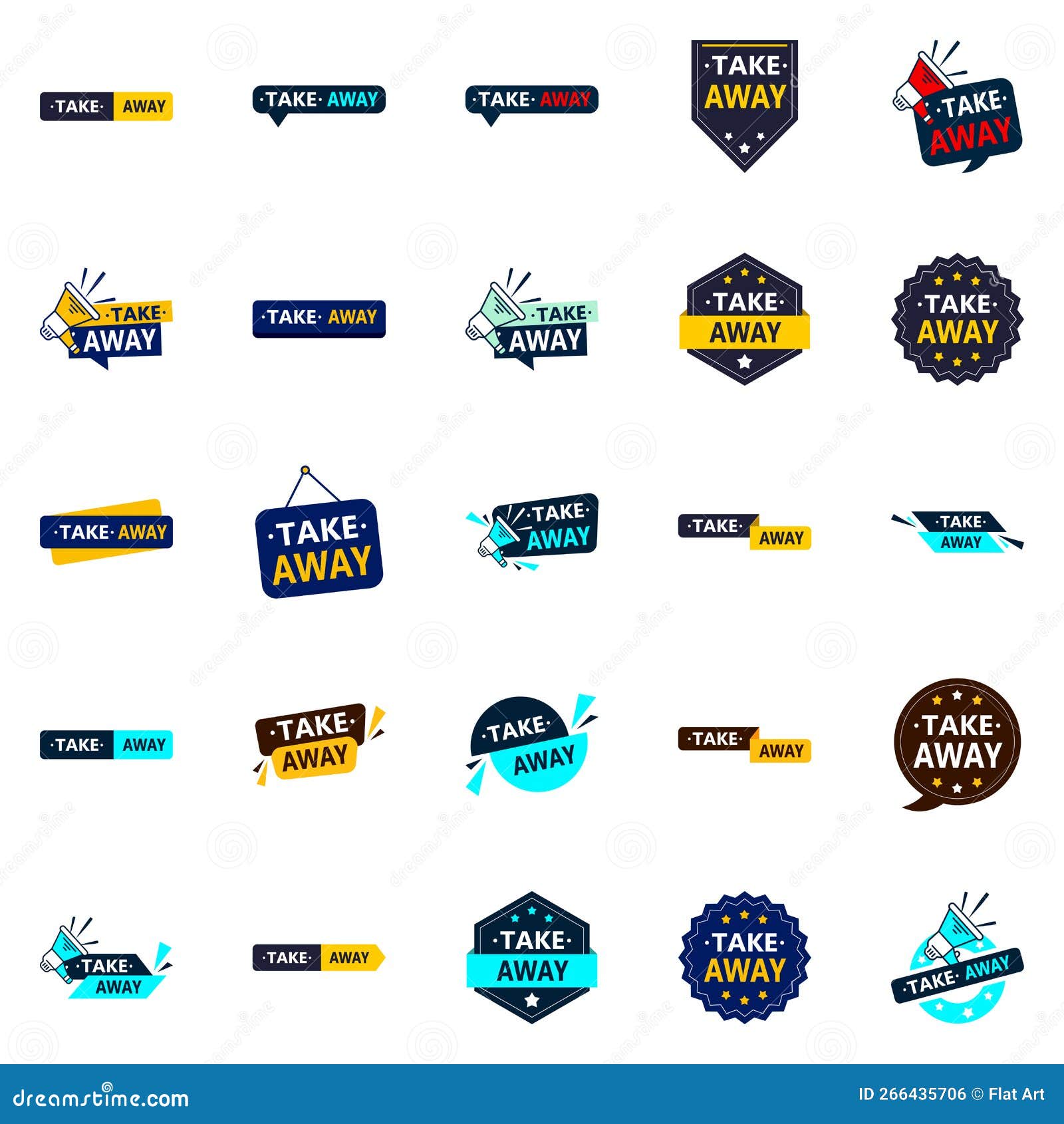 The Take Away Vector Pack 25 Impactful Designs for Food Outlets and ...