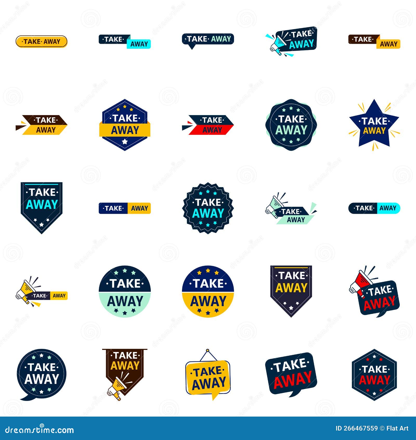 The Take Away Vector Pack 25 Impactful Designs for Food Outlets and ...