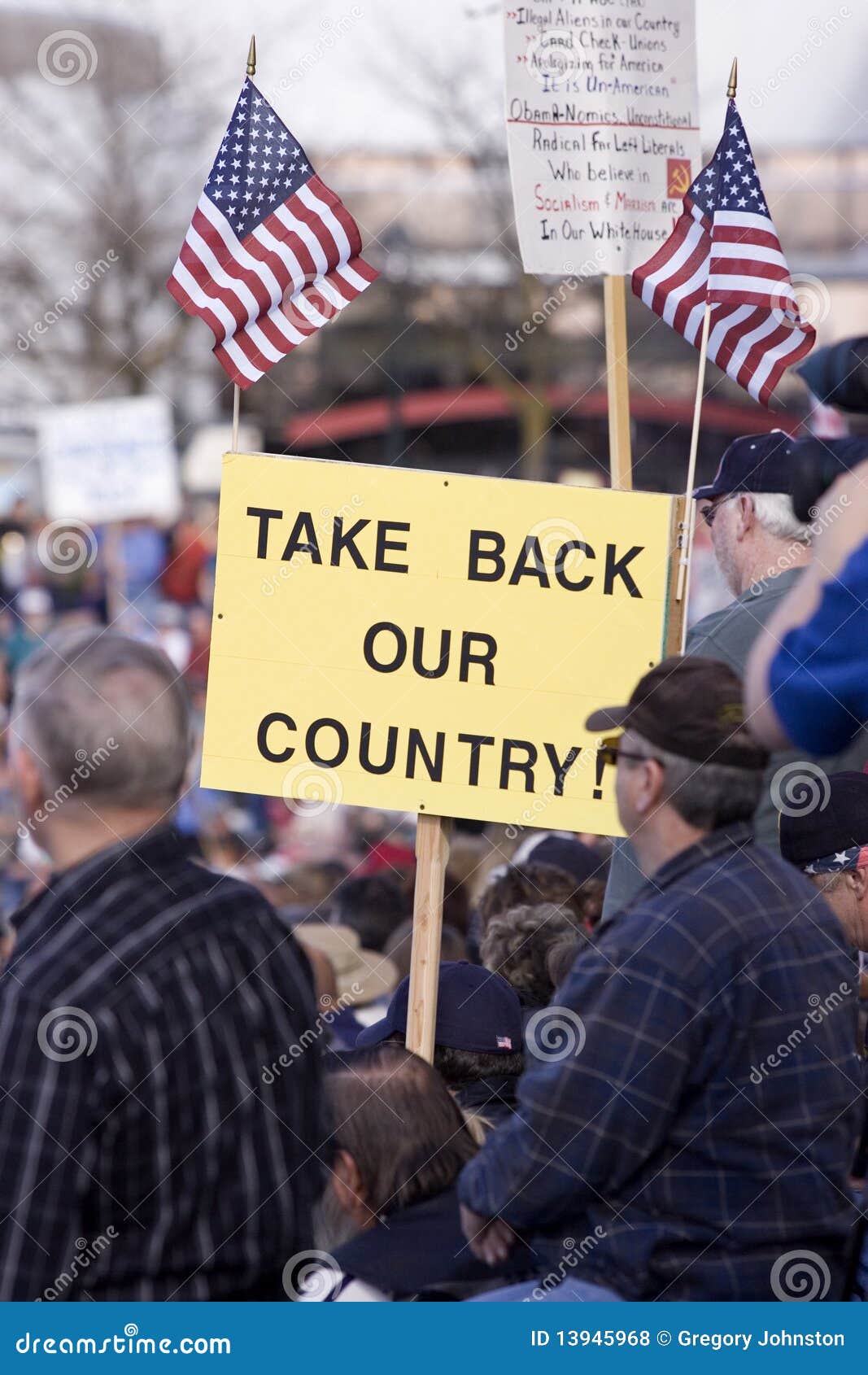 Take back our country. editorial stock photo. Image of political - 13945968