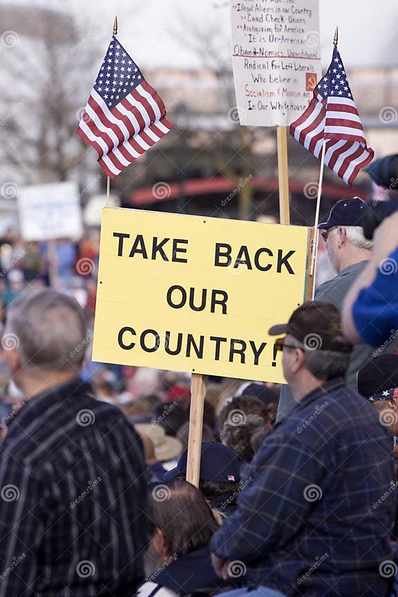 Take back our country. editorial stock photo. Image of political - 13945968