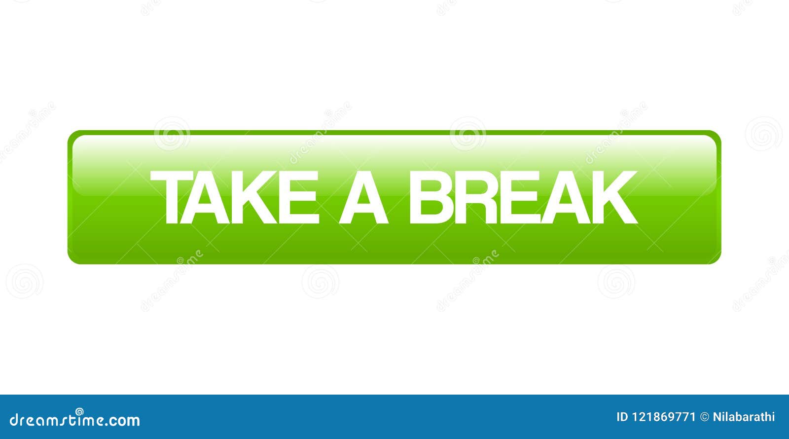Take a break button stock illustration. Illustration of concentration ...