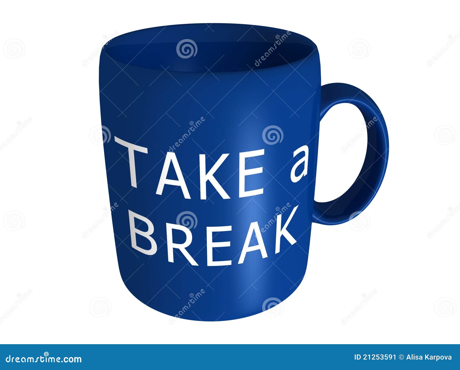 Take a break coffee cup stock illustration. Illustration of cafe - 21253591
