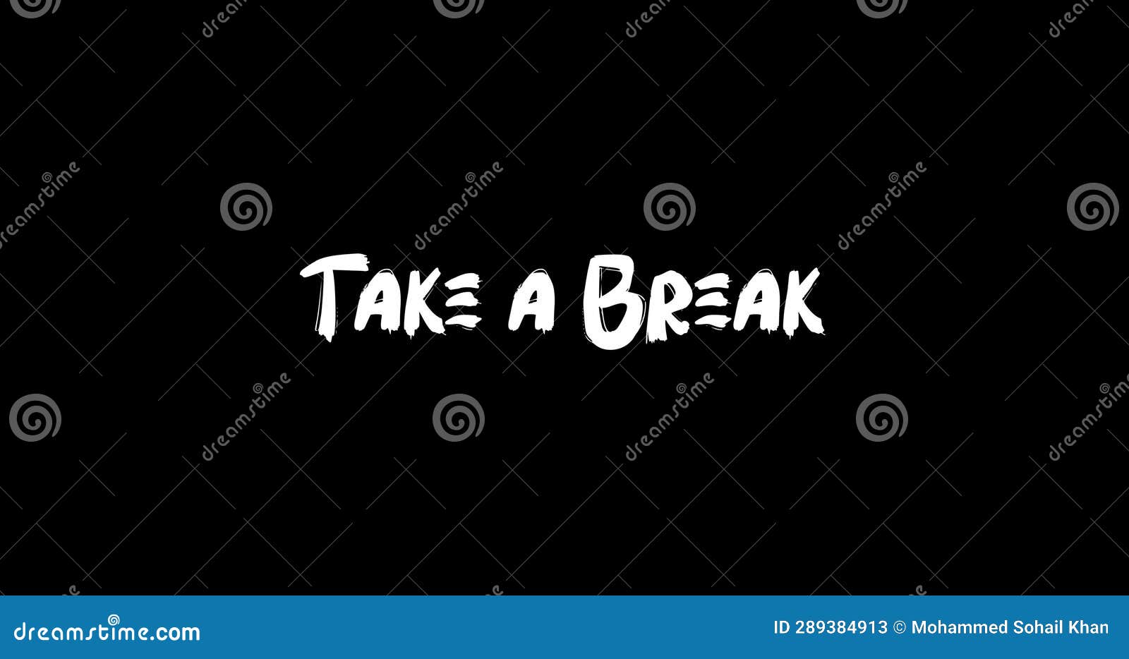 Take a Break Grunge Transition Effect of Text Typography Animation on ...