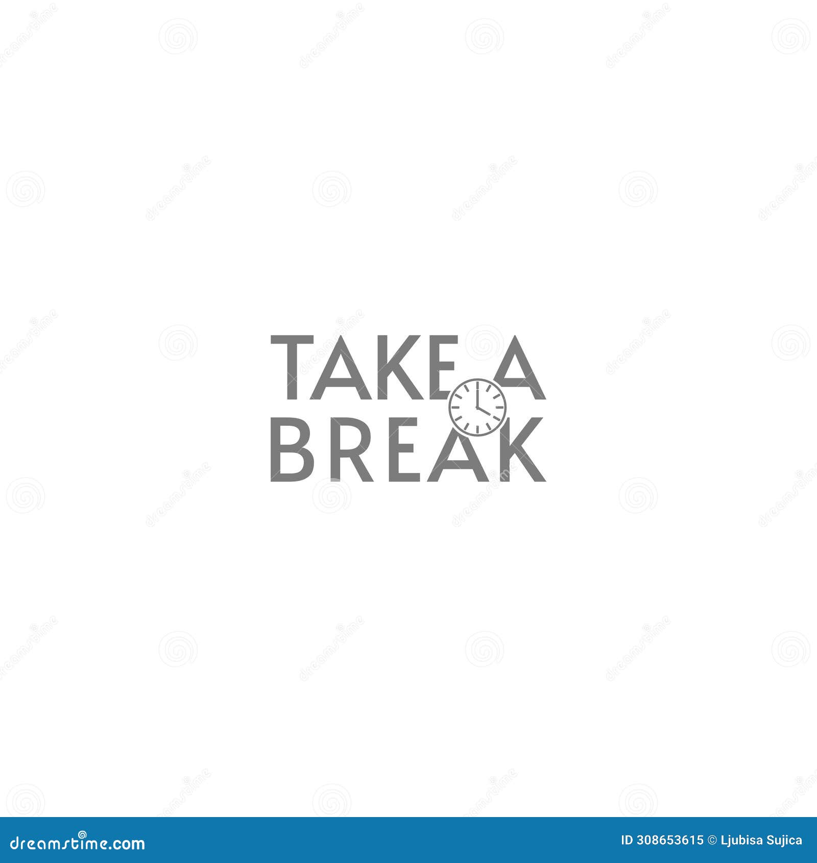 Take a Break Icon Isolated on White Background Stock Vector ...