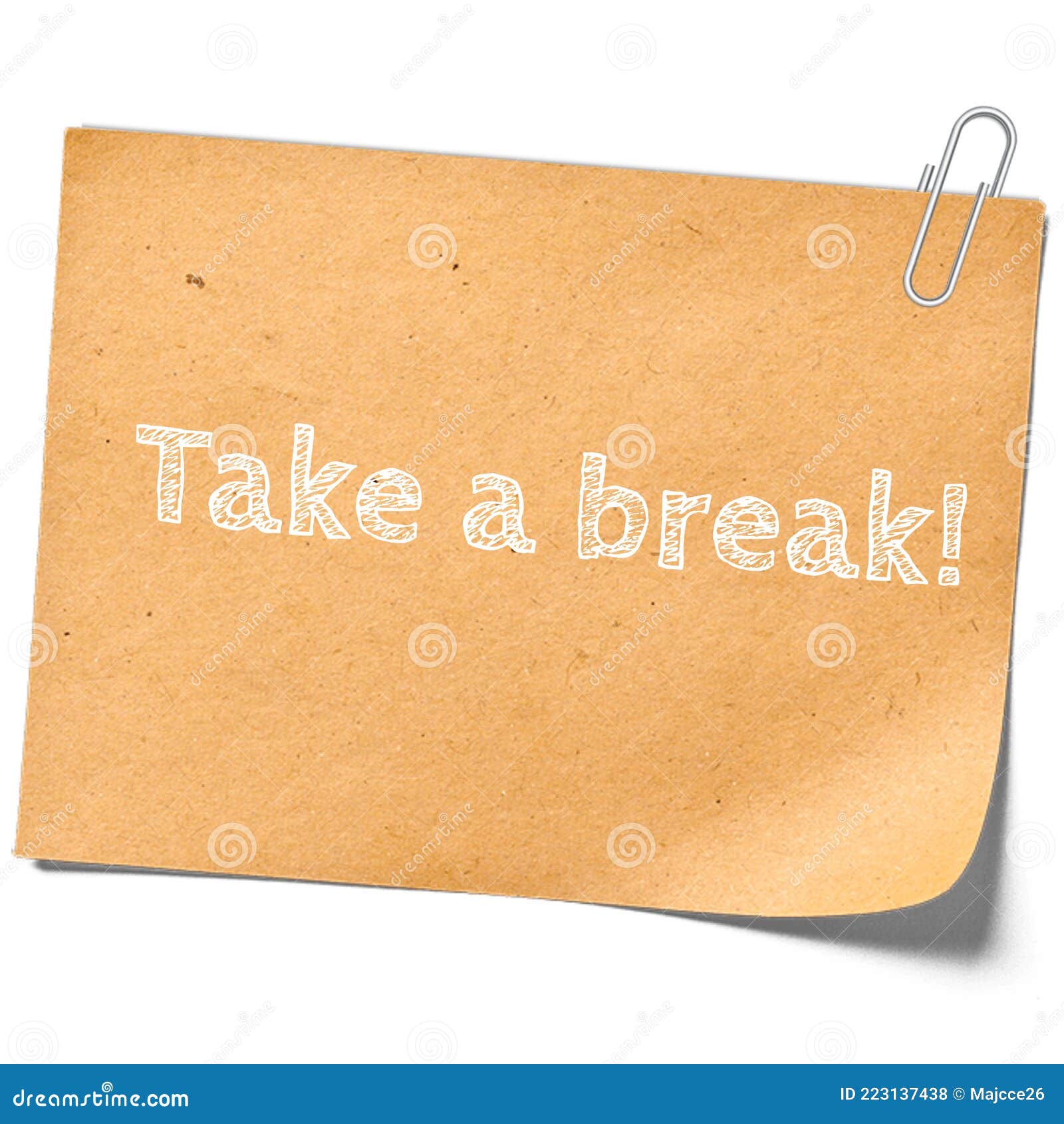 Take a Break Notes Text Letters Words Abstract Stock Photo - Image of ...