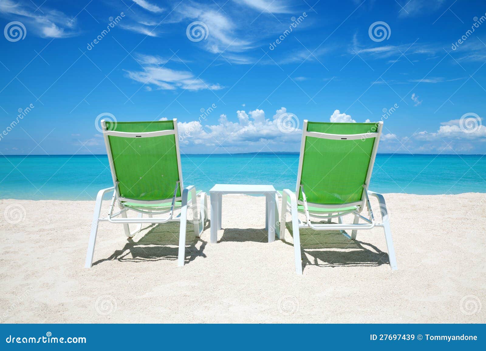 Take a Break on Paradise Beach Stock Image - Image of leisure, sand ...