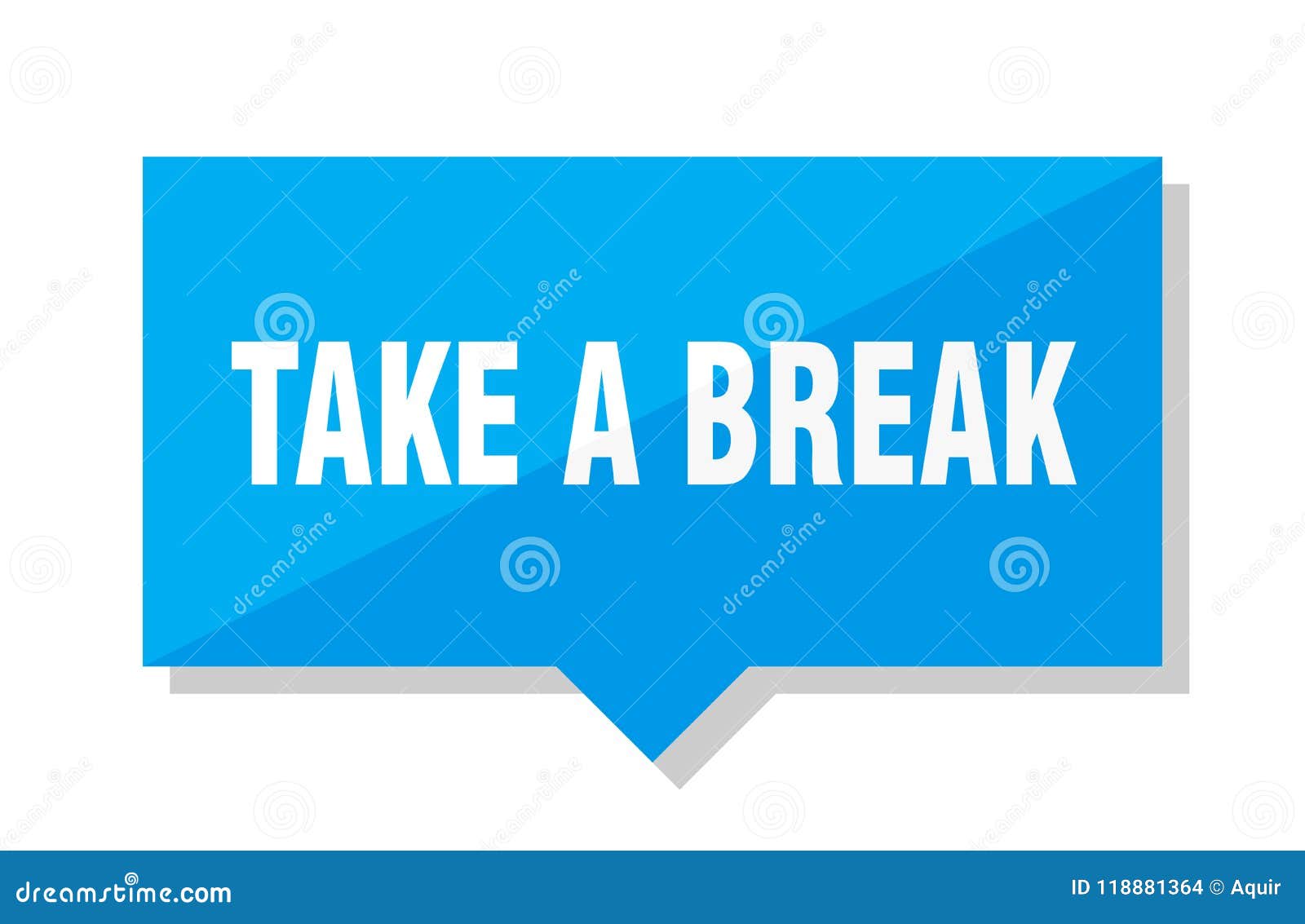 Take a break price tag stock vector. Illustration of banner - 118881364