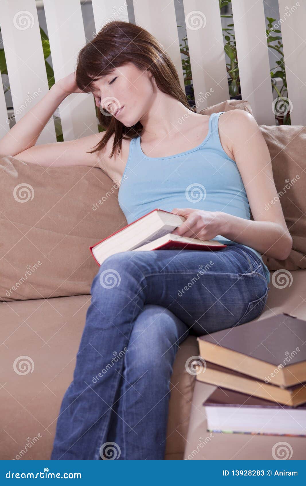 Take a break after reading stock image. Image of holding - 13928283