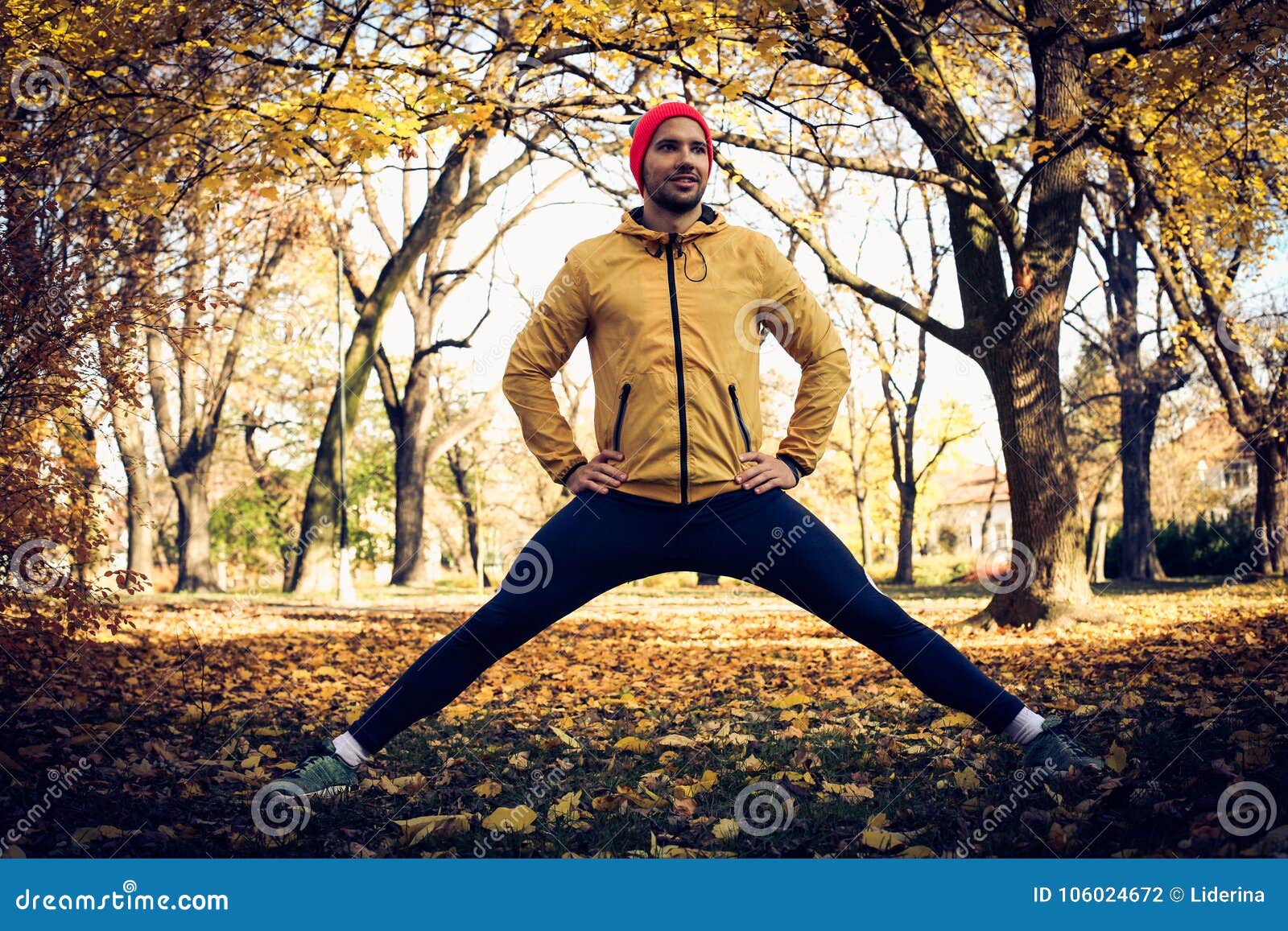 Take a break from running. stock photo. Image of activity - 106024672