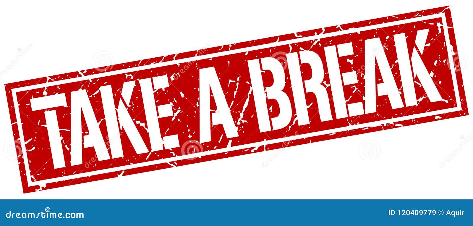 Take a break stamp stock vector. Illustration of isolated - 120409779
