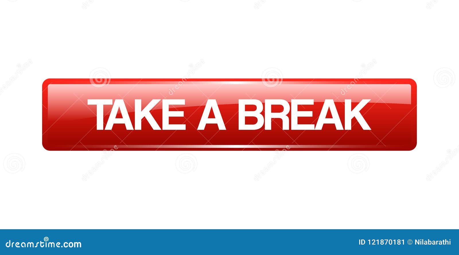 Take a break button stock illustration. Illustration of computer ...