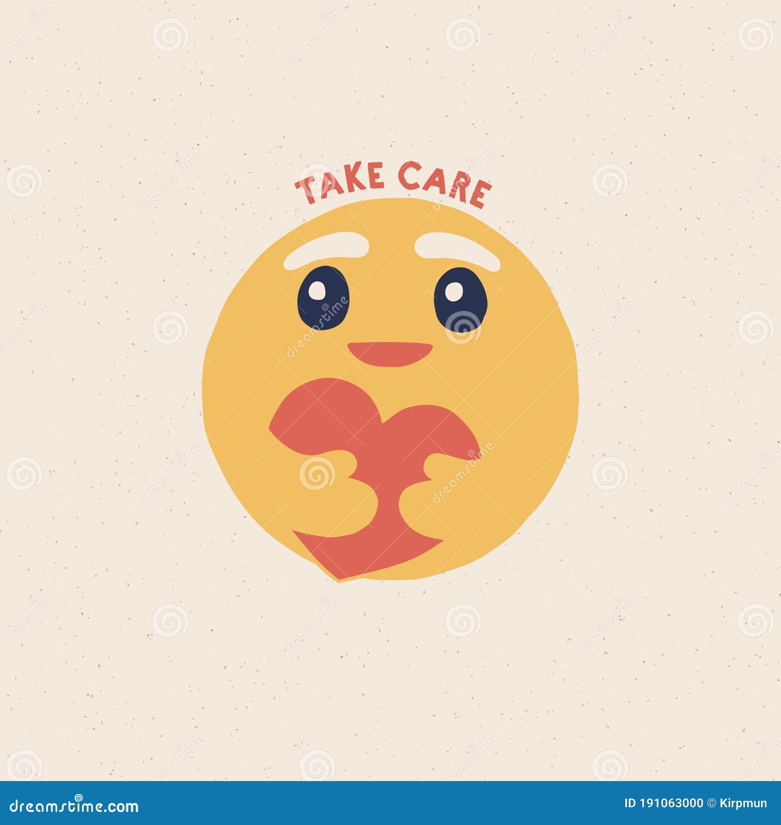 Take Care Emoji, Hand Draw Vector | CartoonDealer.com #191063000