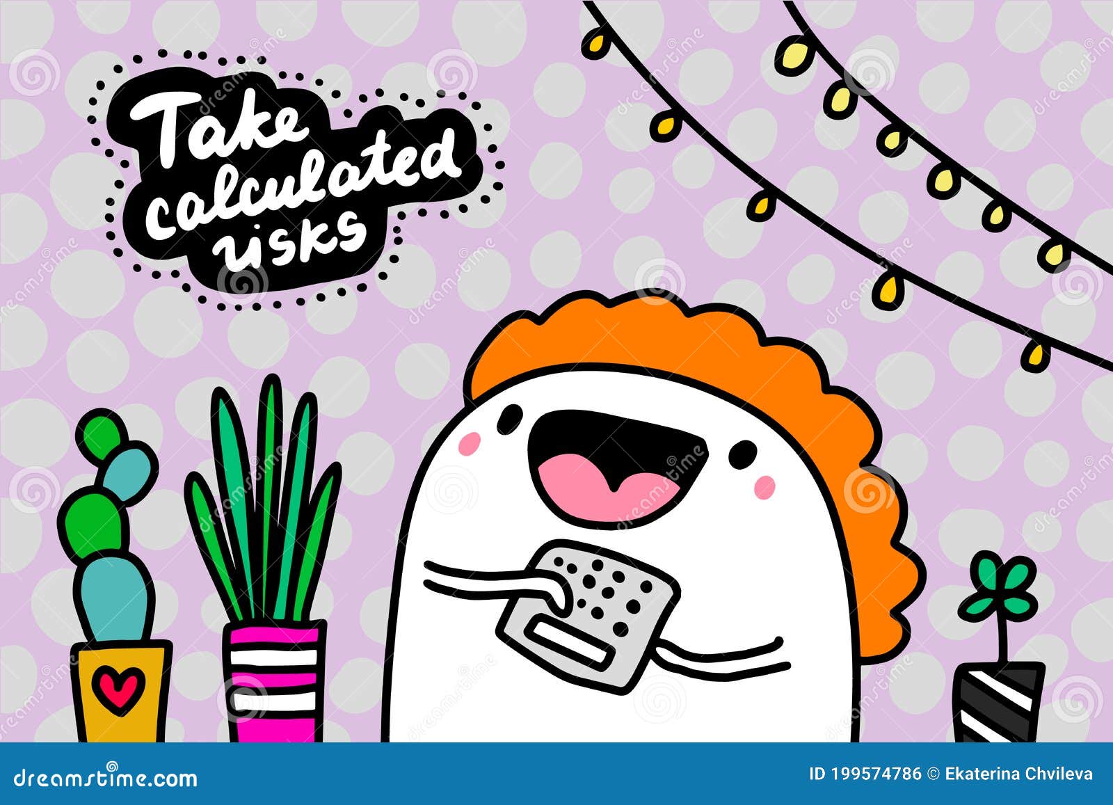 Take Calculated Risks Hand Drawn Vector Illustration In Cartoon Doodle ...